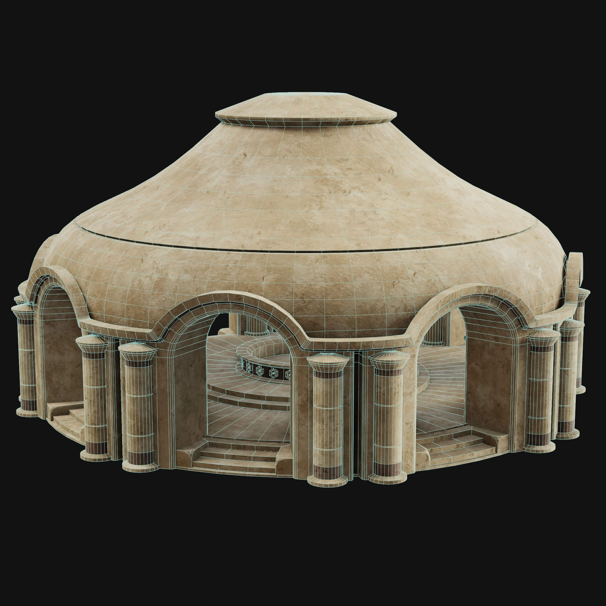 Ancient Urban Utility Building Collection - 3D Model by Enterables