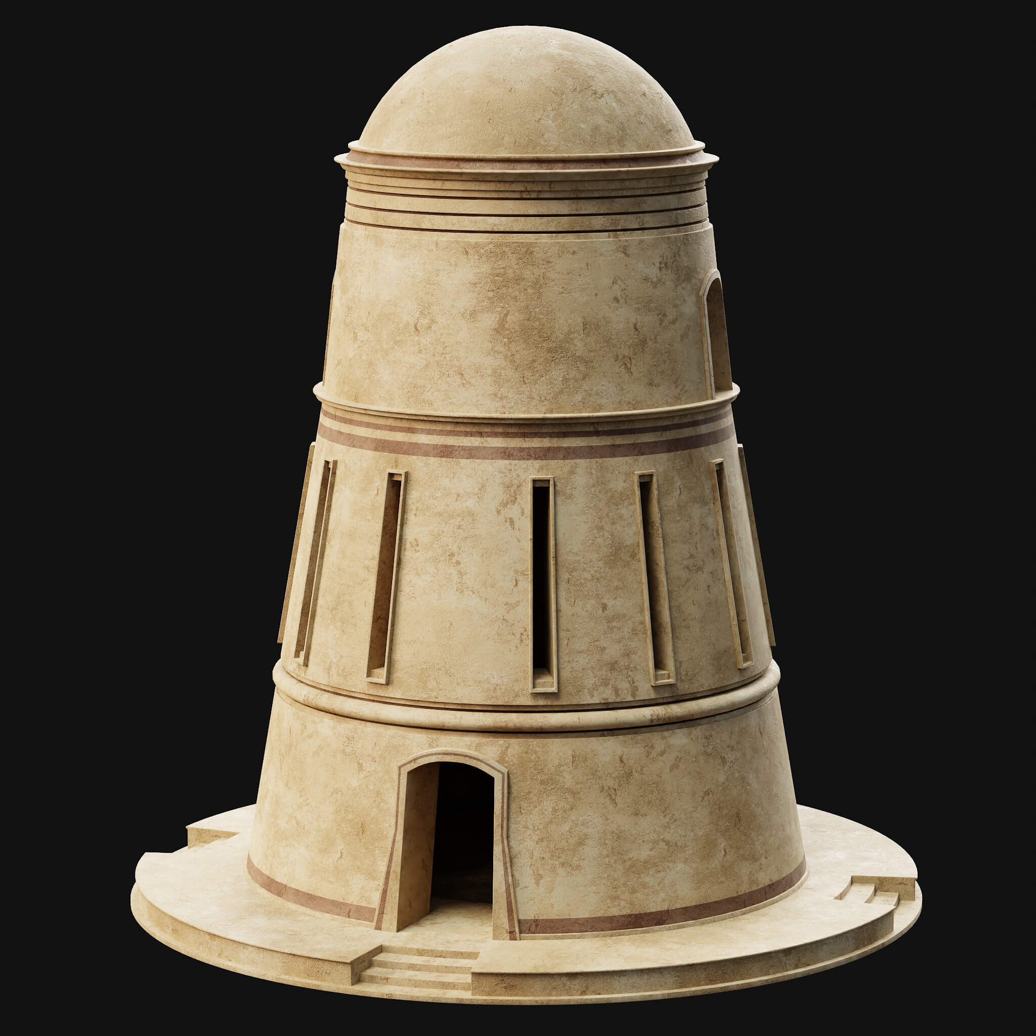 Ancient Urban Utility Building Collection - 3D Model by Enterables