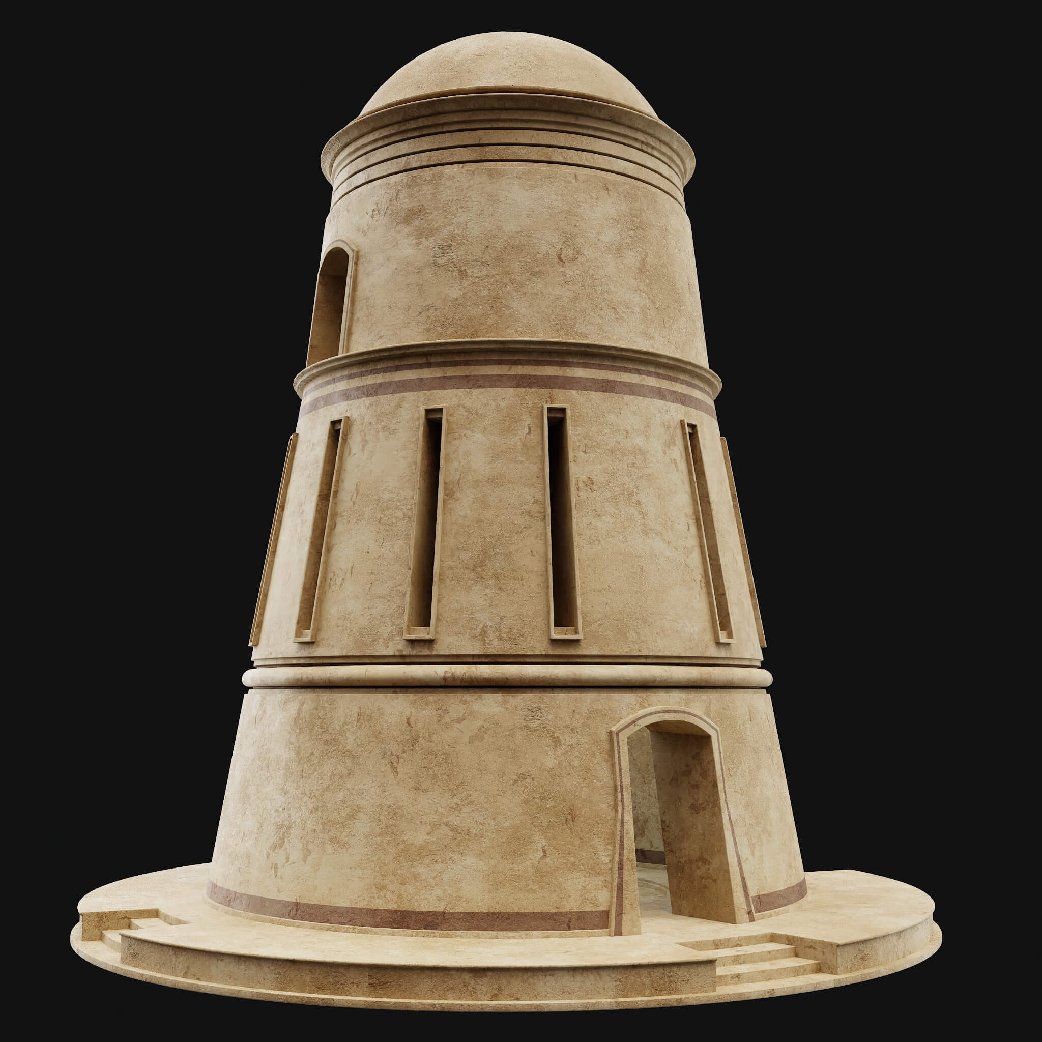 Ancient Urban Utility Building Collection - 3D Model by Enterables