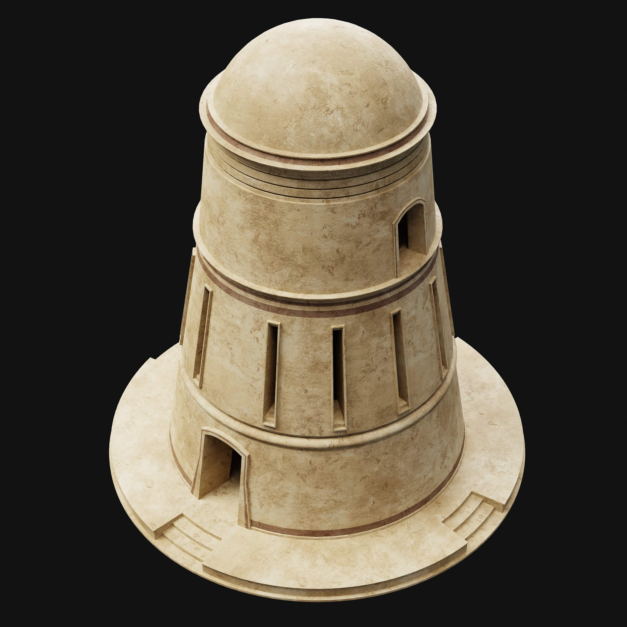 Ancient Urban Utility Building Collection - 3D Model by Enterables