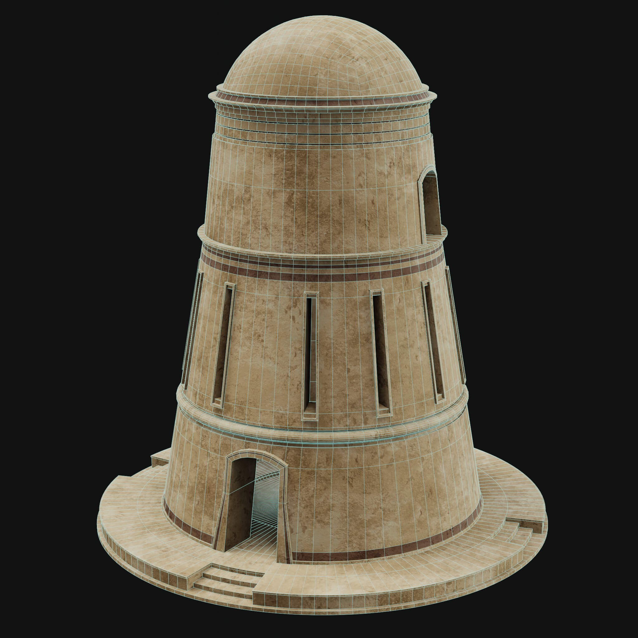 Ancient Urban Utility Building Collection - 3D Model by Enterables