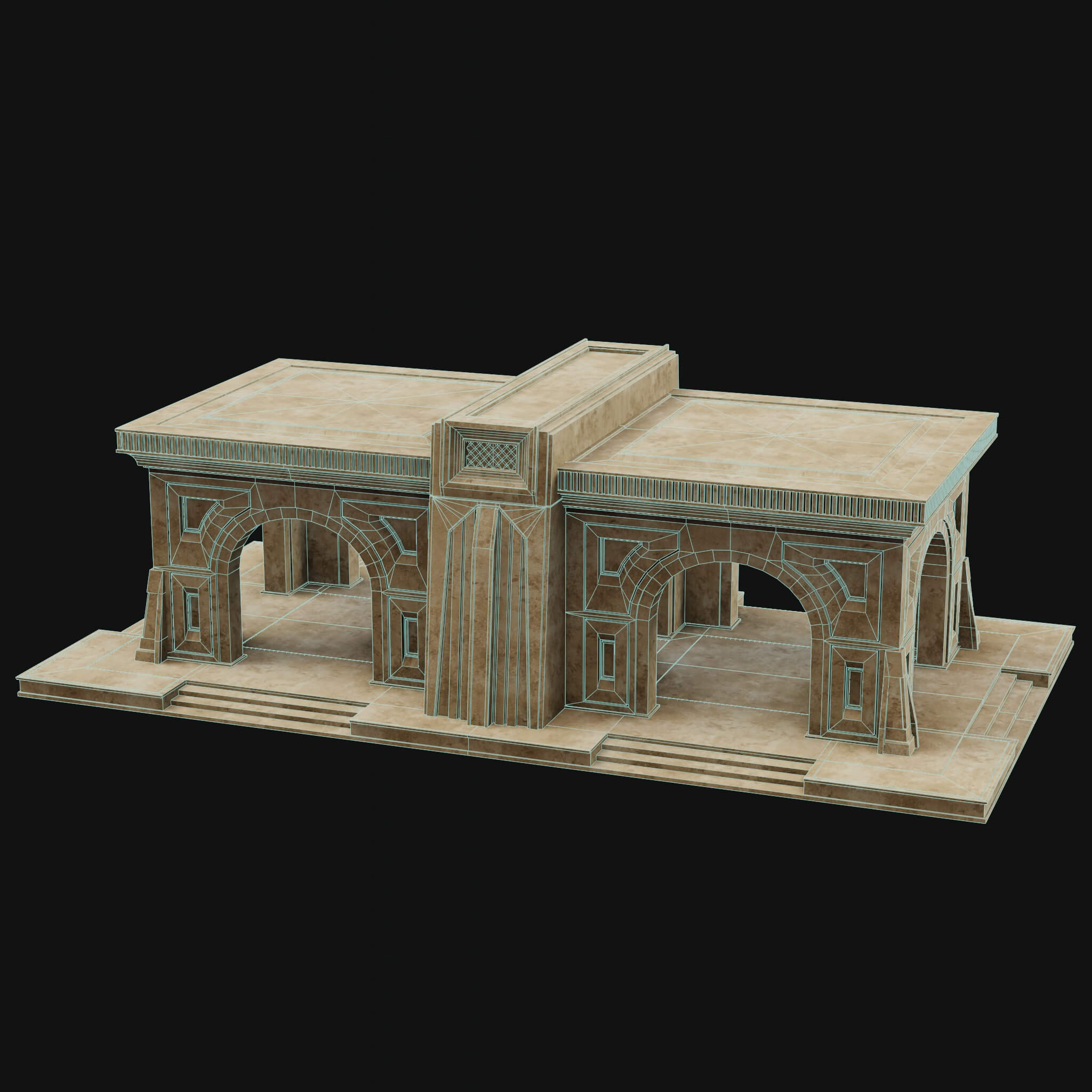 Ancient Urban Utility Building Collection - 3D Model by Enterables