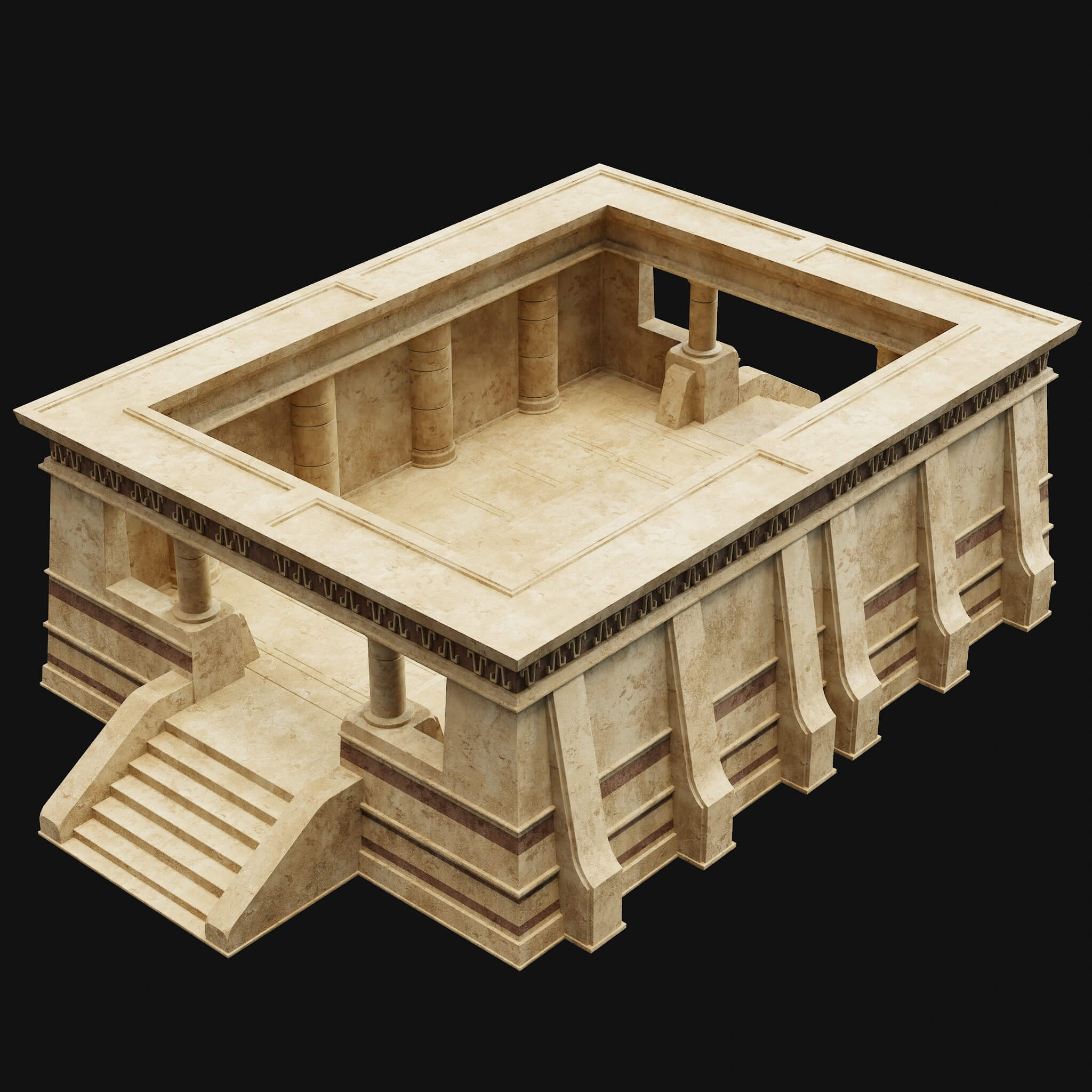 Ancient Urban Utility Building Collection - 3D Model by Enterables