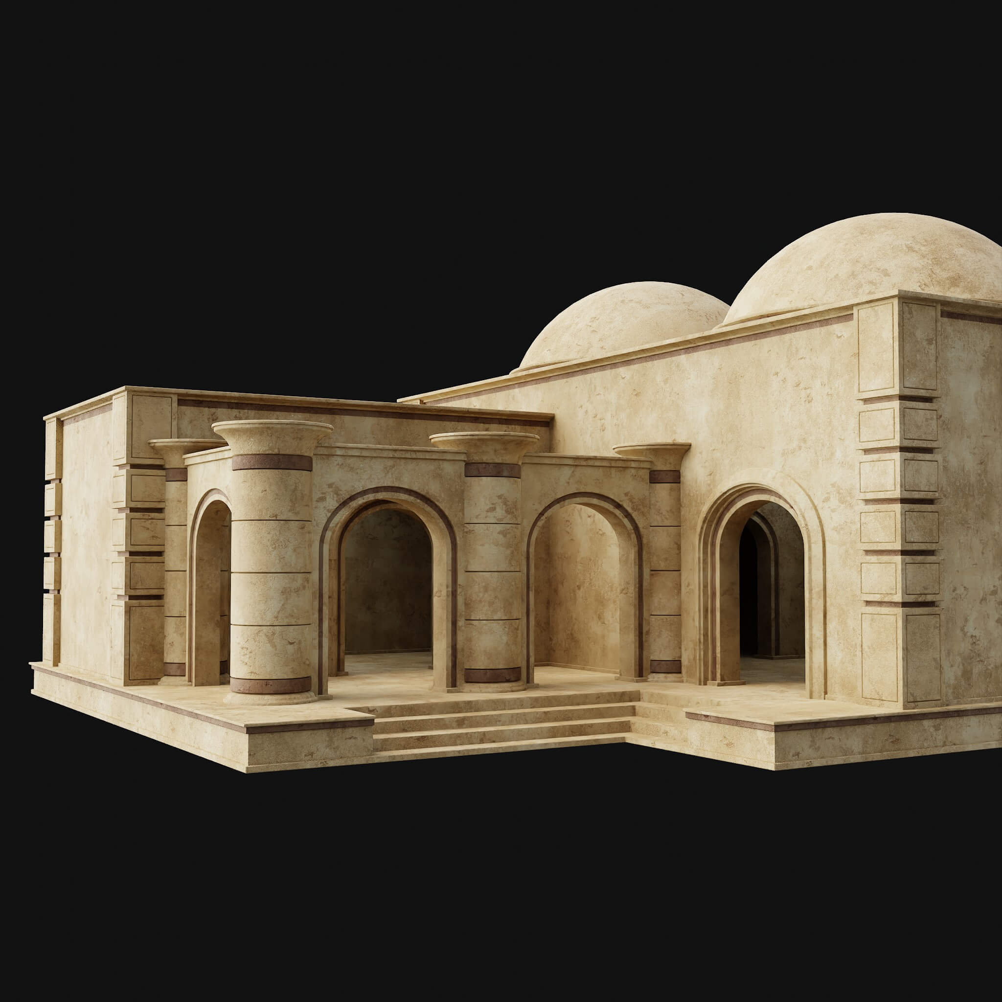 Ancient Urban Utility Building Collection - 3D Model by Enterables