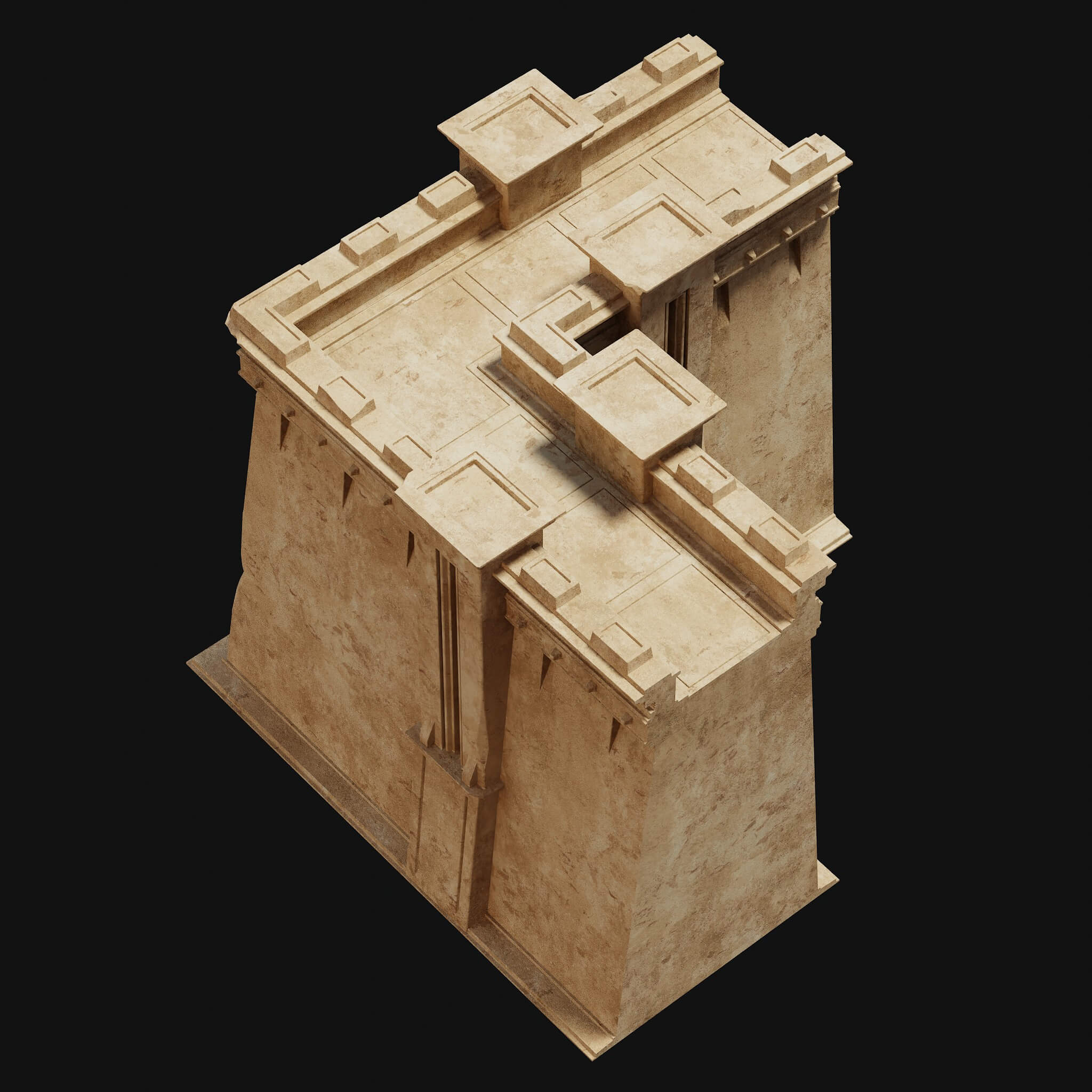 Ancient Walls Builder Wall Ruin Collection - 3D Model by Enterables