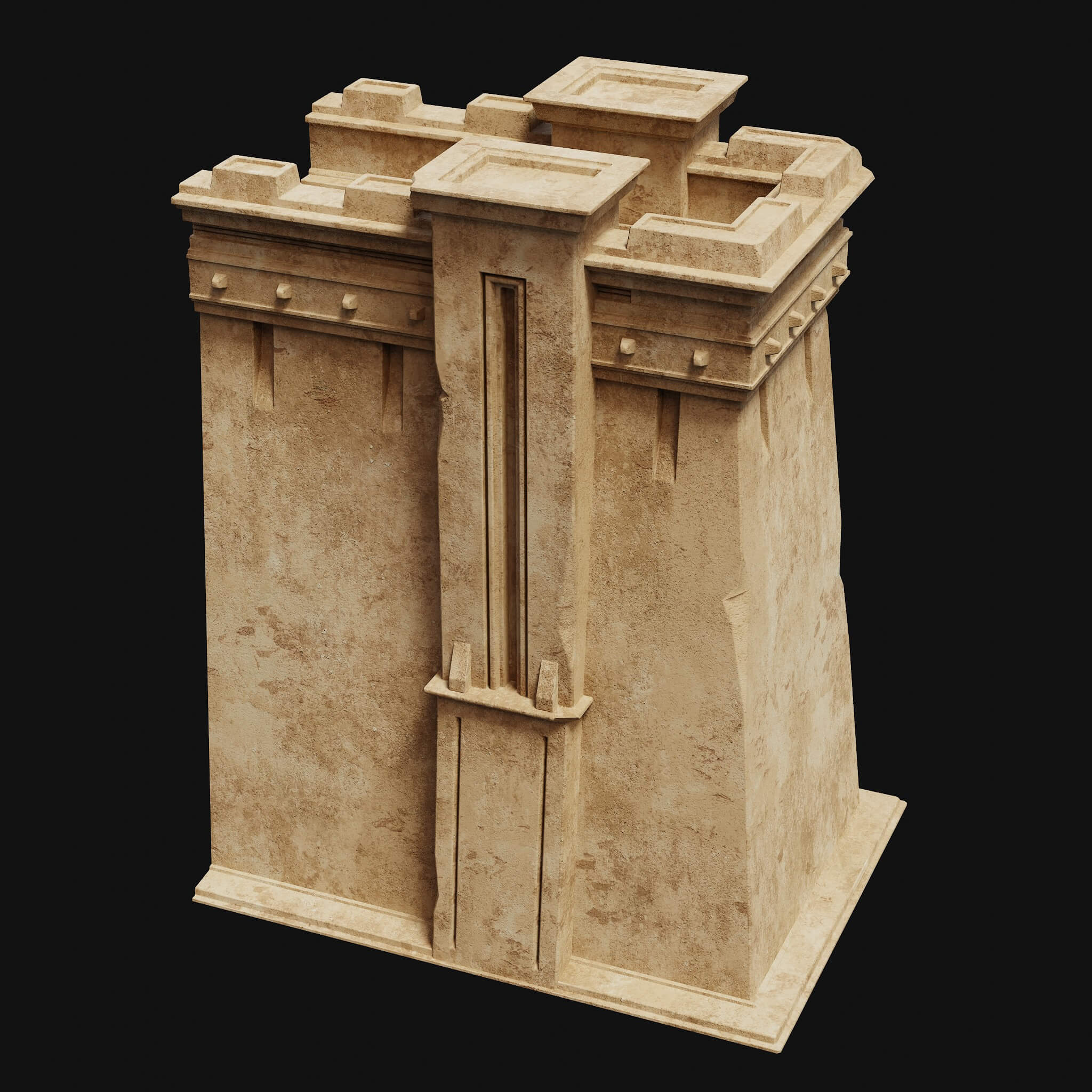 Ancient Walls Builder Wall Ruin Collection - 3D Model by Enterables