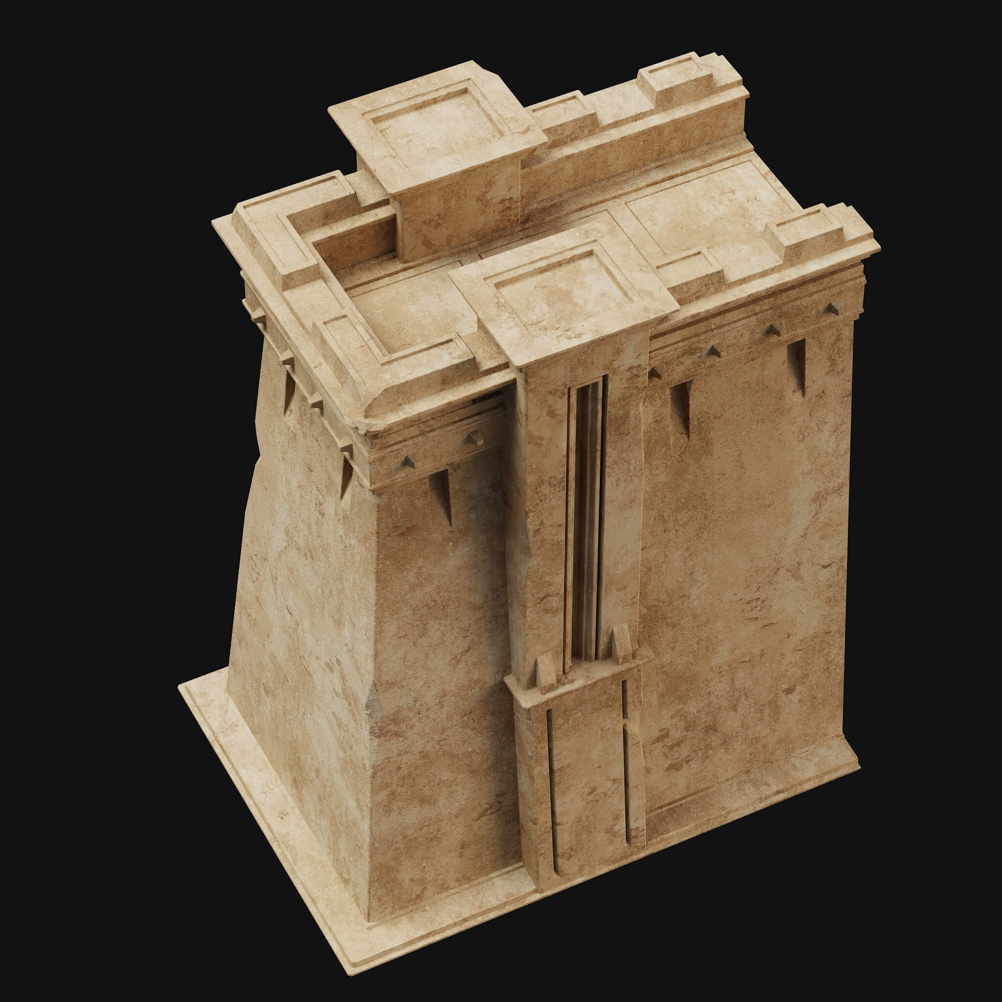 Ancient Walls Builder Wall Ruin Collection - 3D Model by Enterables