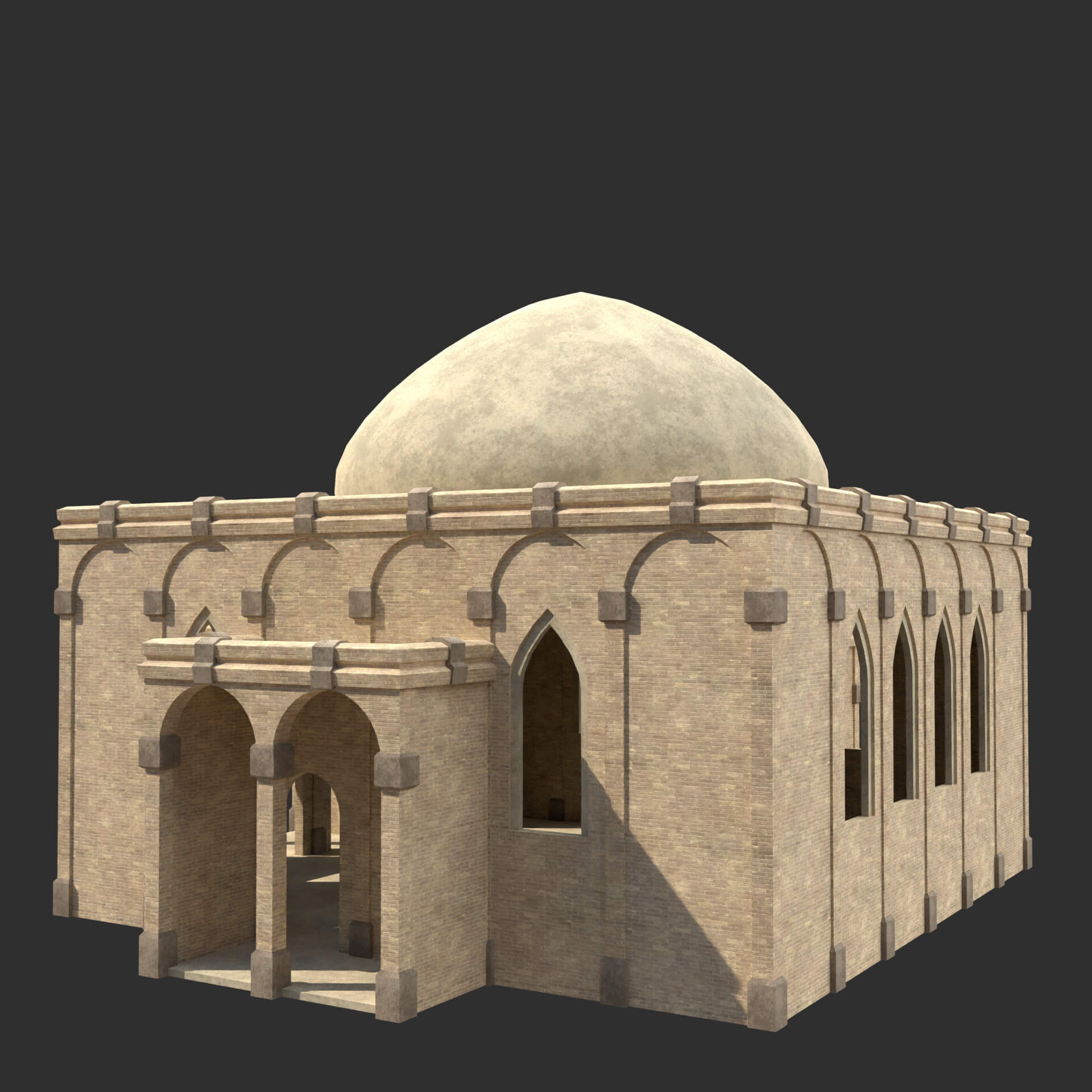 Arab Temple Church Desert Collection - 3D Model by Enterables