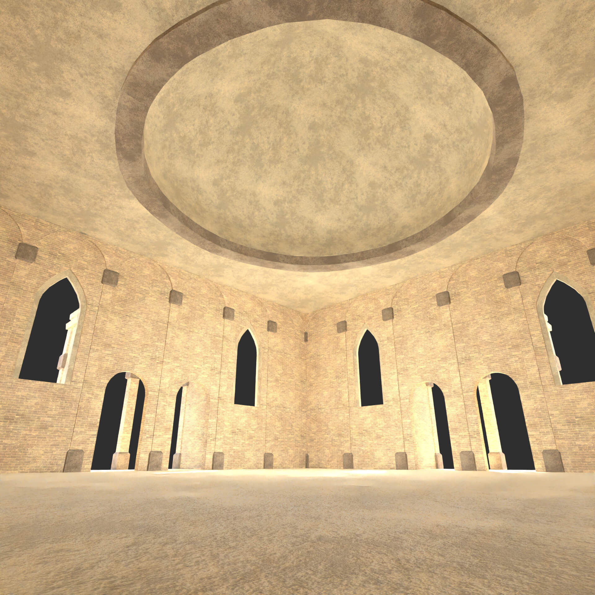 Arab Temple Church Desert Collection - 3D Model by Enterables