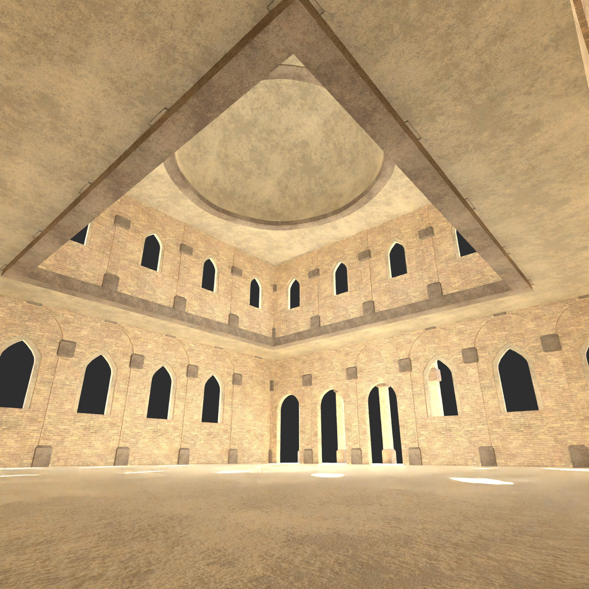 Arab Temple Church Desert Collection - 3D Model by Enterables