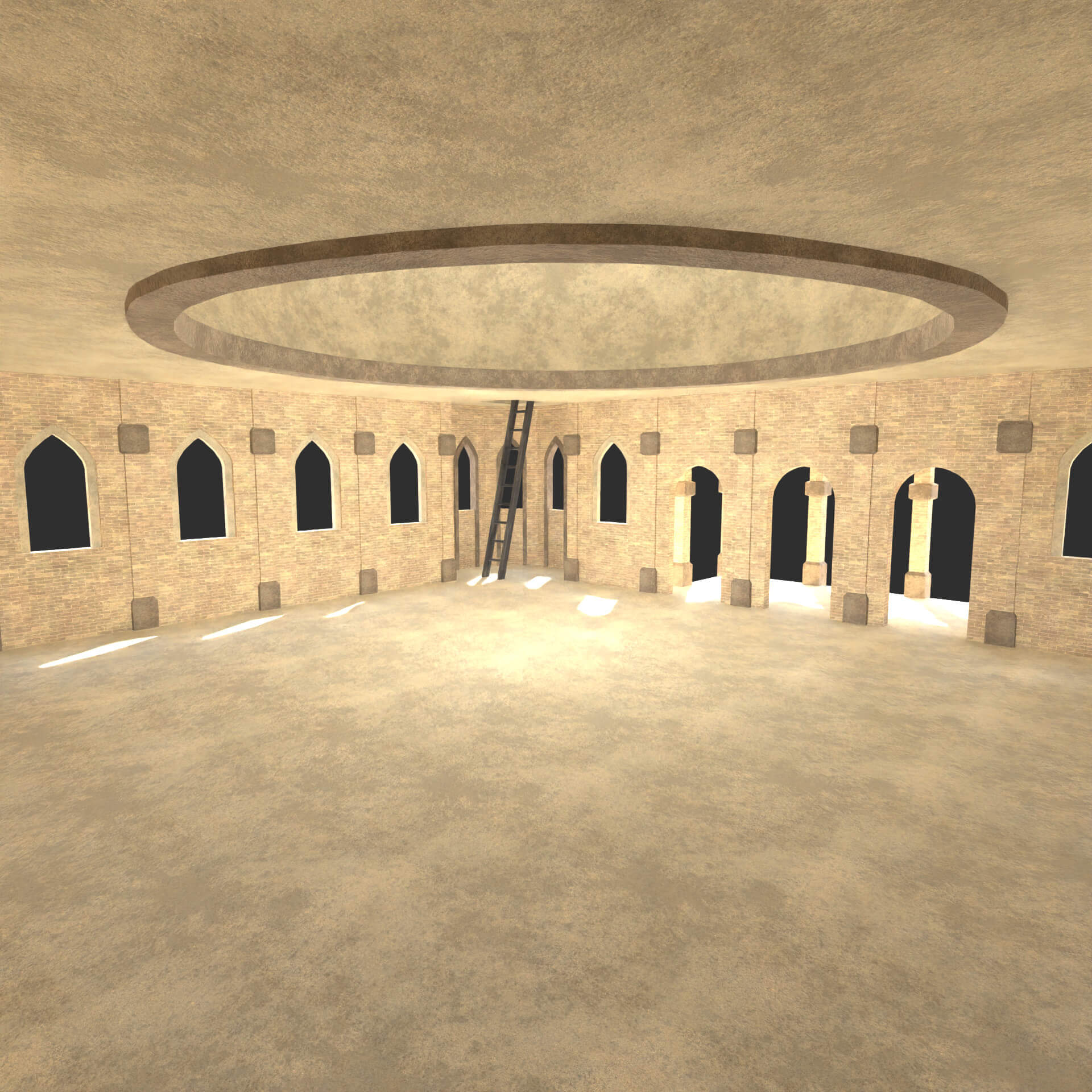 Arab Temple Church Desert Collection - 3D Model by Enterables