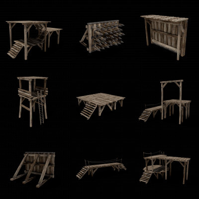 Arena Fighting Construction Builder - 3D Model by Enterables