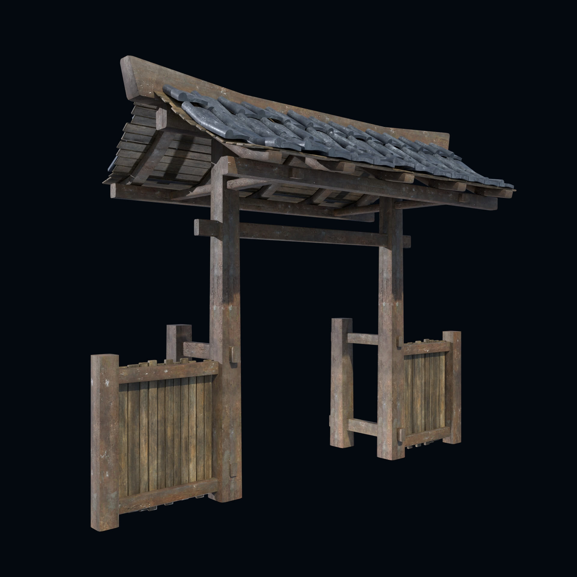 Asian Japan Constructions Structures Collection - 3D Model by Enterables