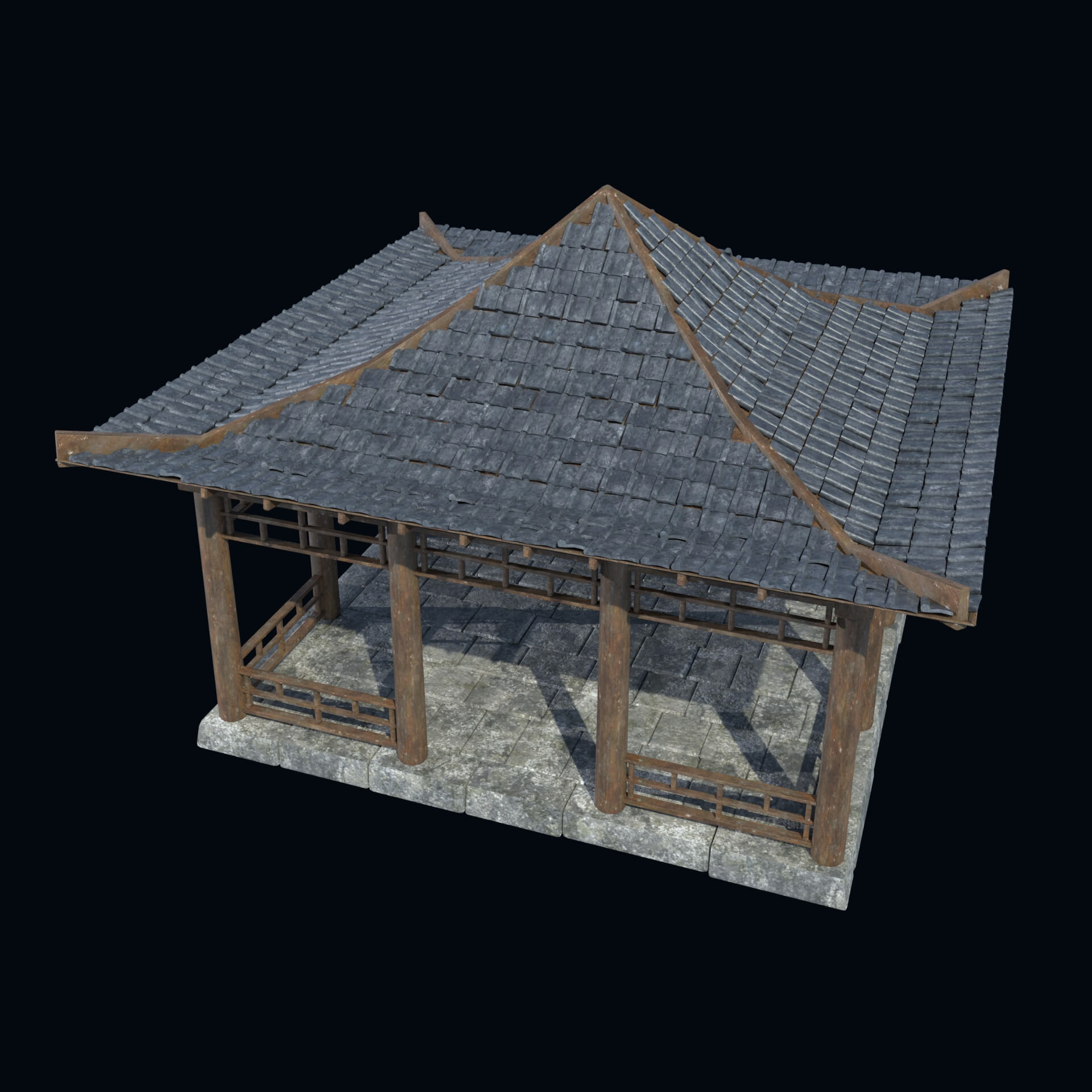 Asian Japan Constructions Structures Collection - 3D Model by Enterables
