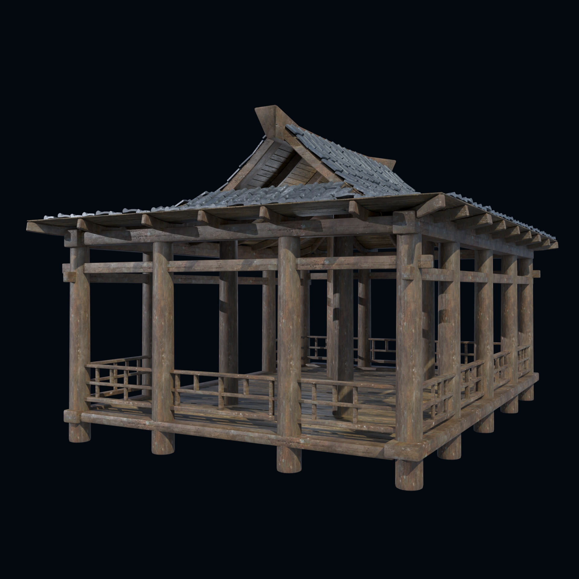 Asian Japan Constructions Structures Collection - 3D Model by Enterables