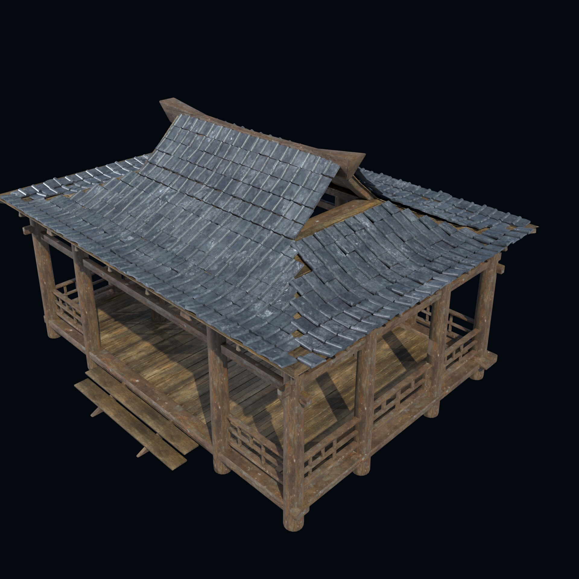 Asian Japan Constructions Structures Collection - 3D Model by Enterables