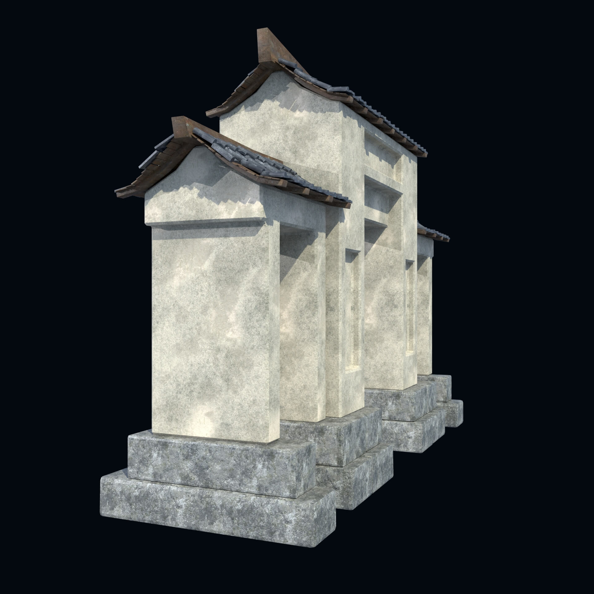 Asian Japan Constructions Structures Collection - 3D Model by Enterables