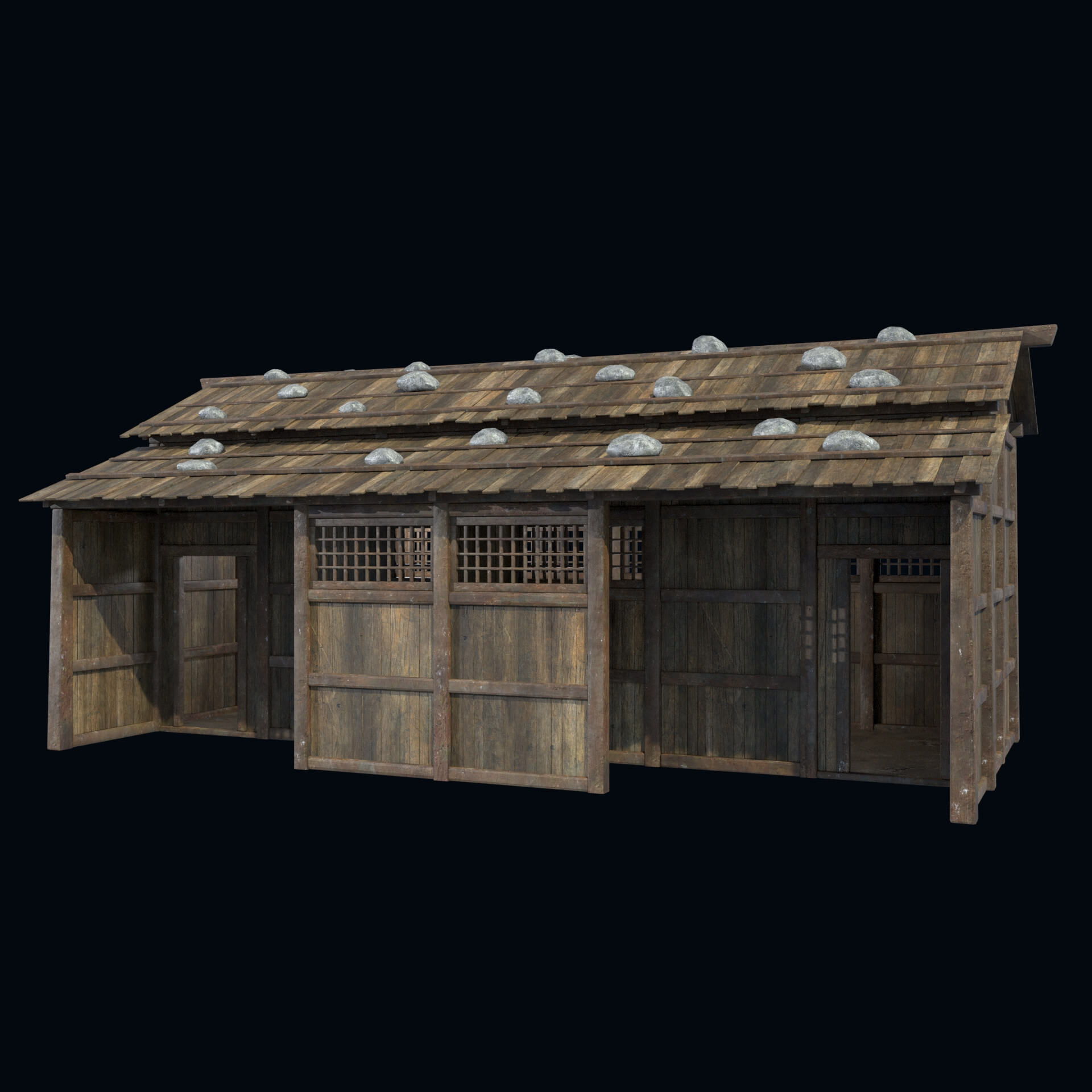 Asian Japan Industrial Building Collection - 3D Model by Enterables