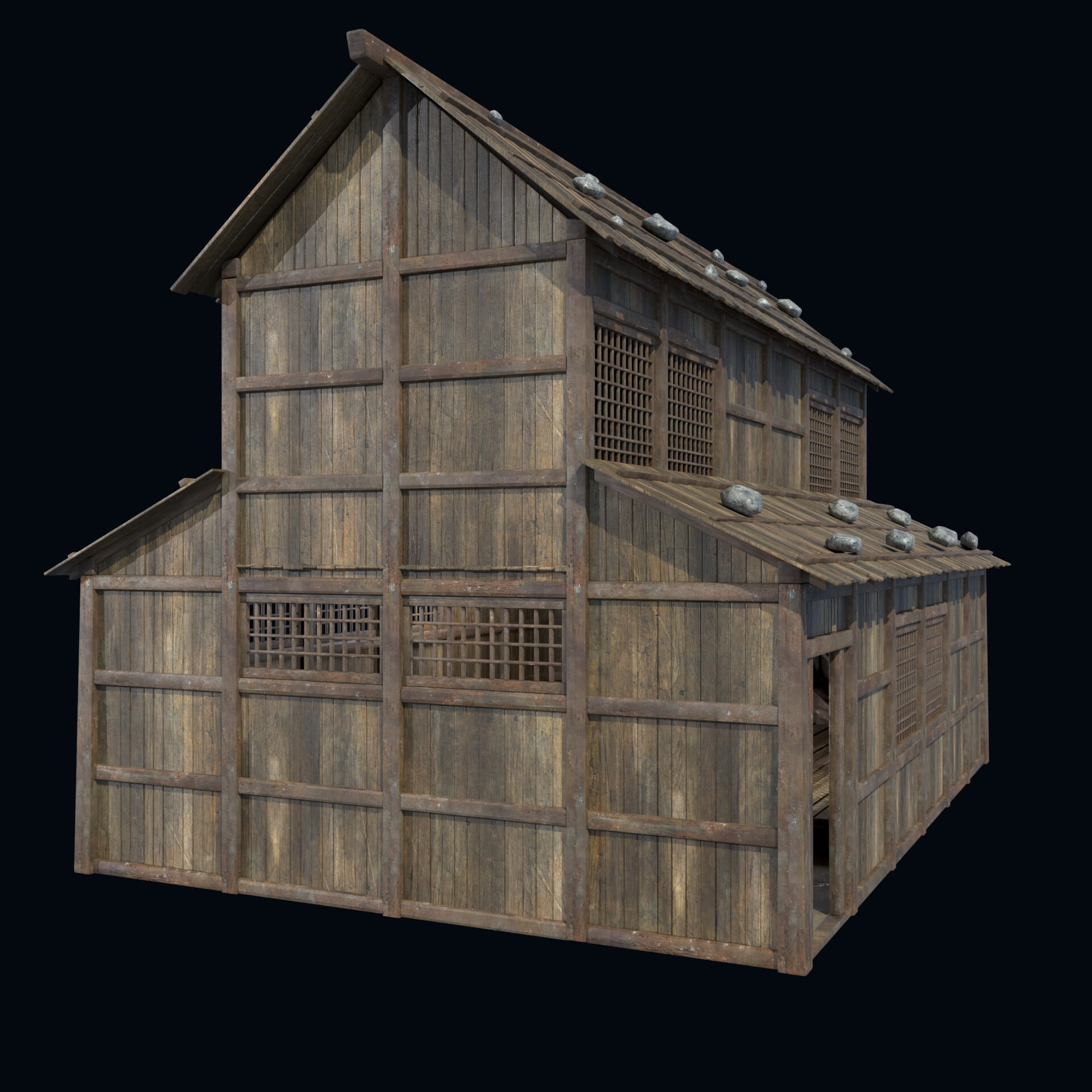 Asian Japan Industrial Building Collection - 3D Model by Enterables