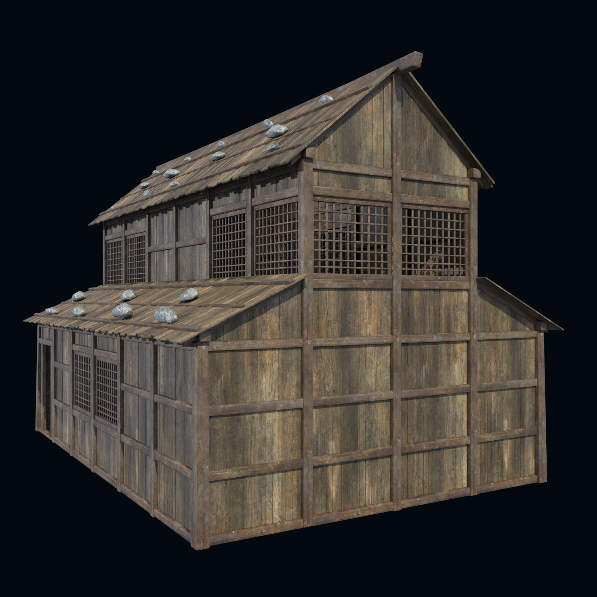 Asian Japan Industrial Building Collection - 3D Model by Enterables