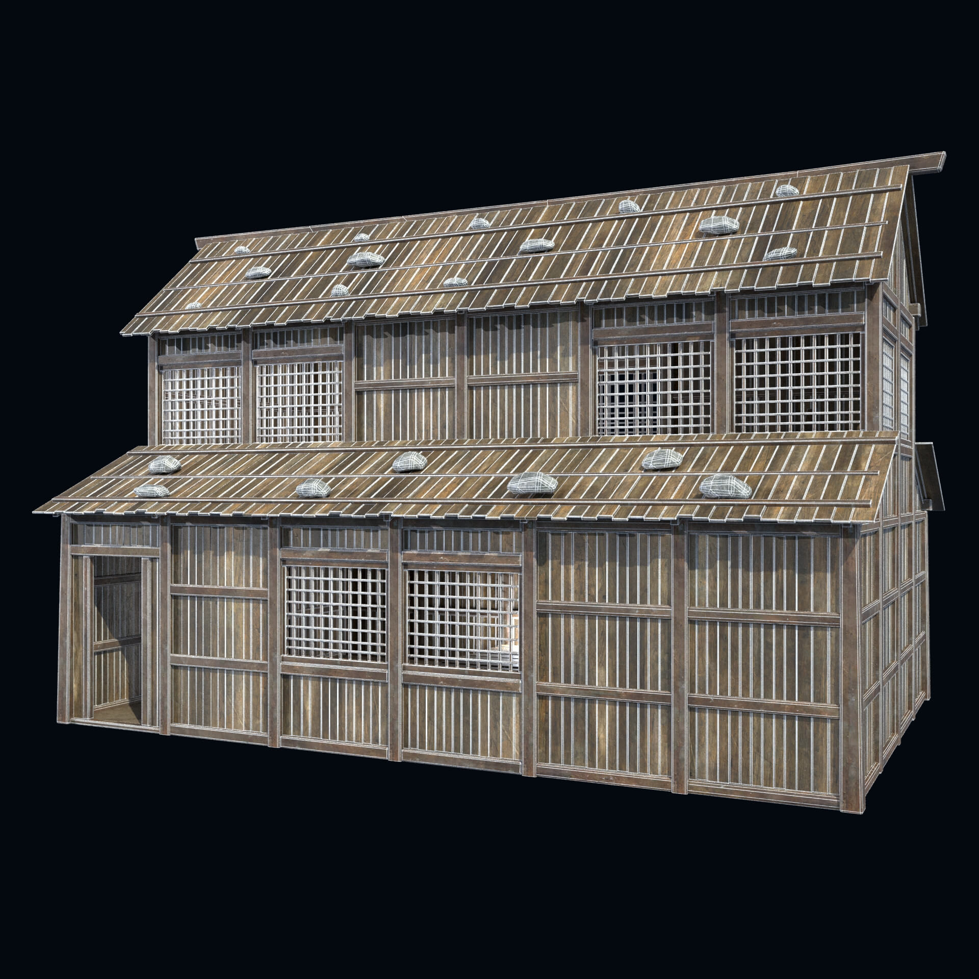 Asian Japan Industrial Building Collection - 3D Model by Enterables