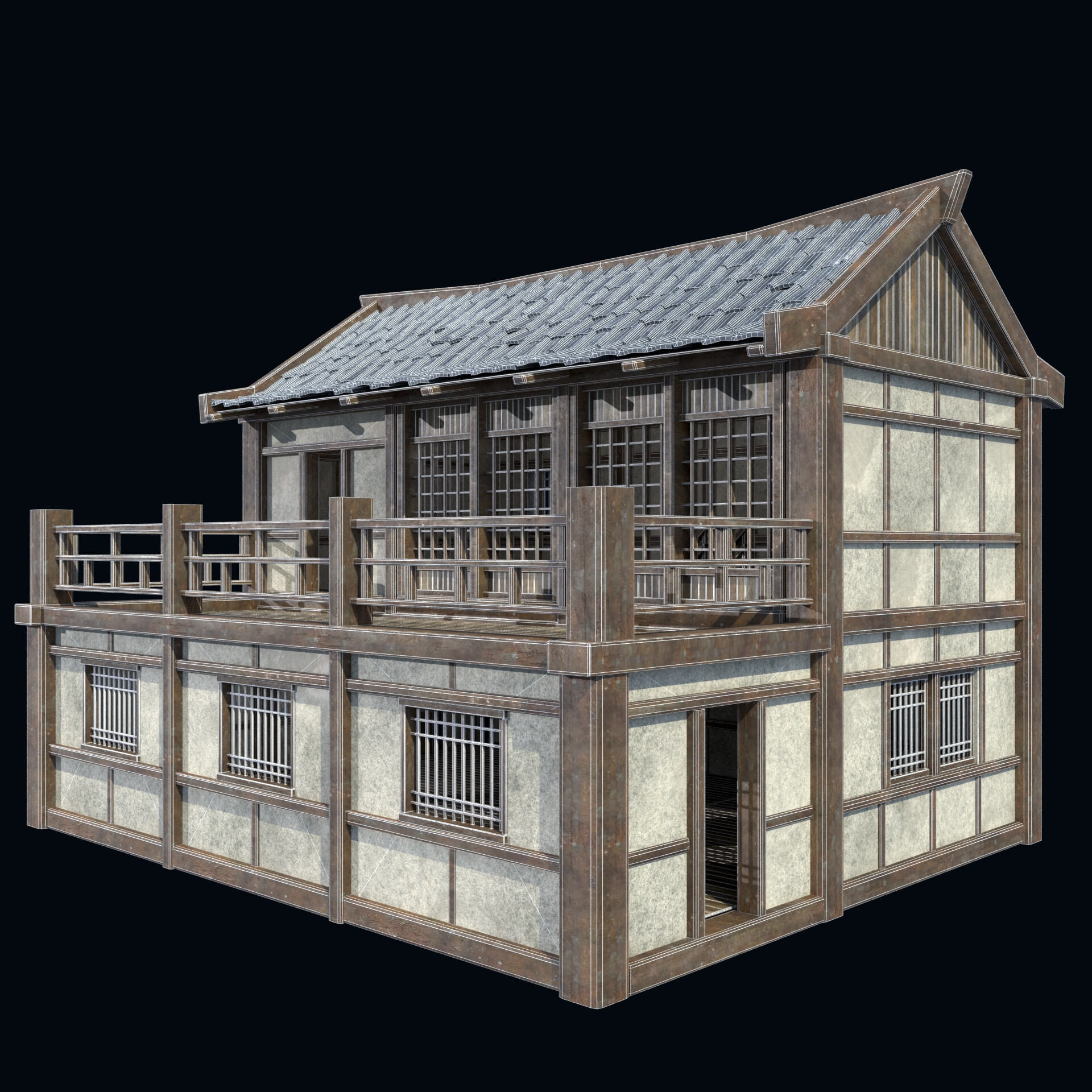 Asian Japan Industrial Building Collection - 3D Model by Enterables