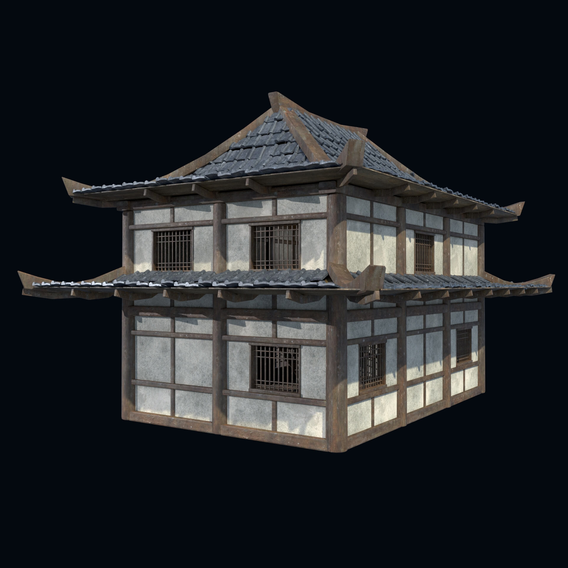 Asian Japan Industrial Building Collection - 3D Model by Enterables