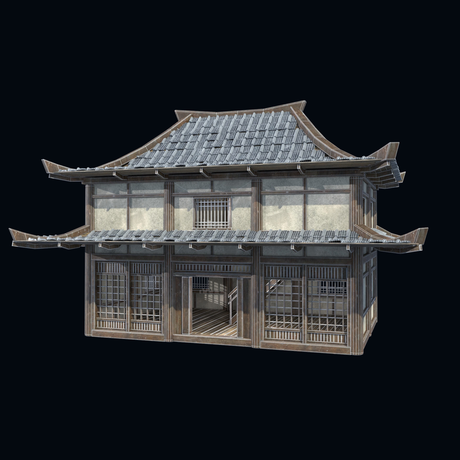Asian Japan Industrial Building Collection - 3D Model by Enterables
