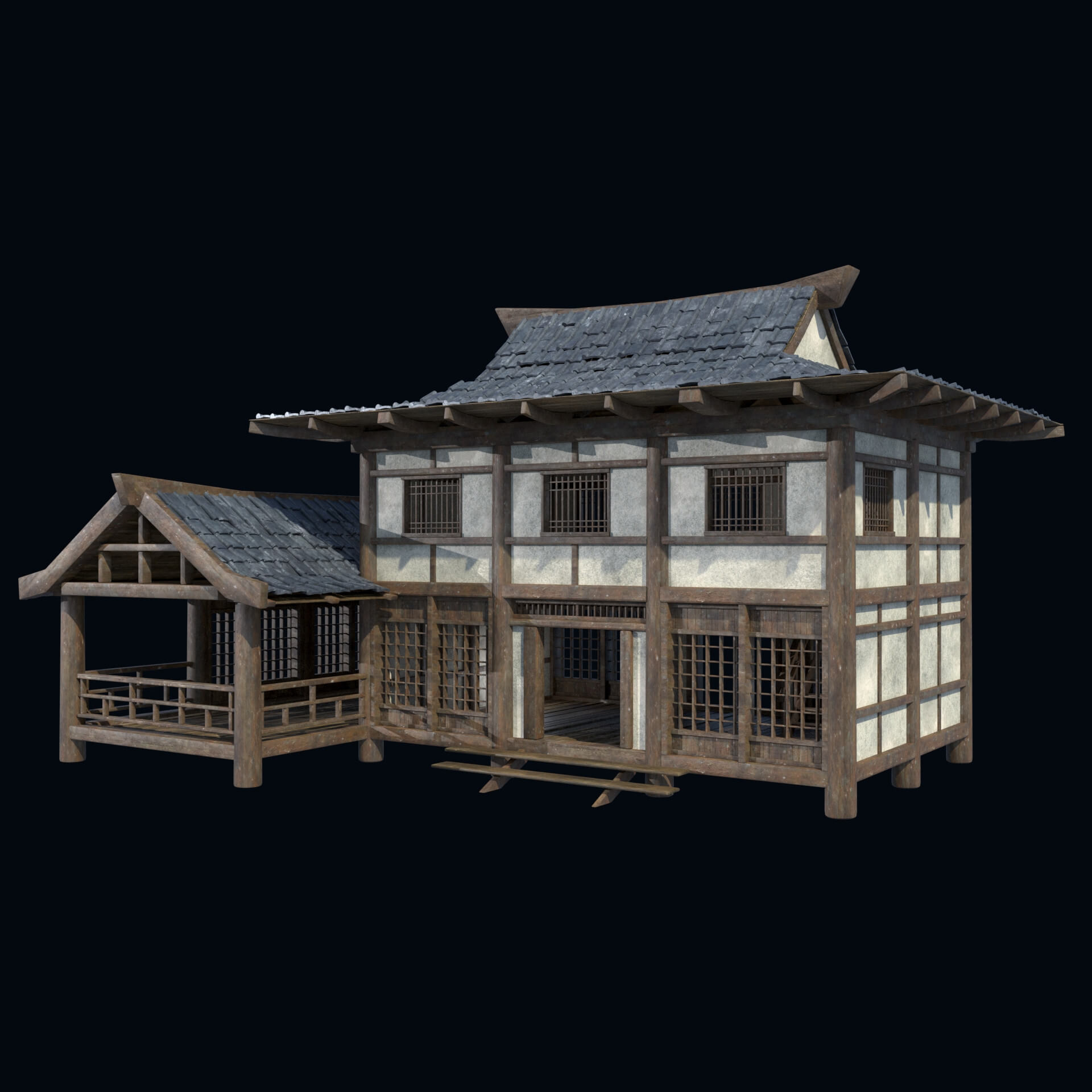 Asian Japan Industrial Building Collection - 3D Model by Enterables