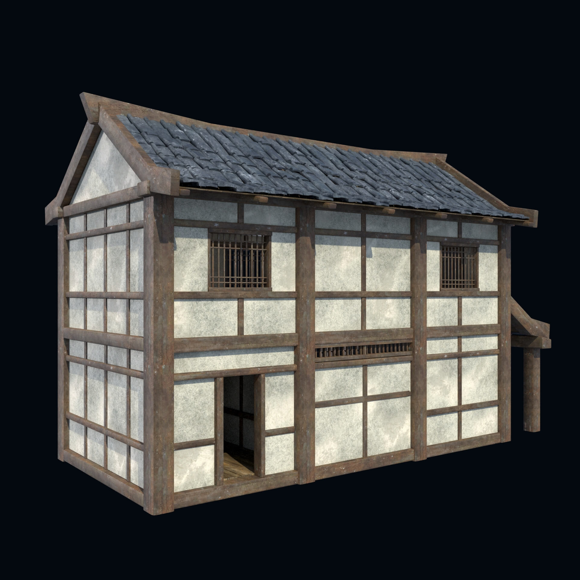 Asian Japan Industrial Building Collection - 3D Model by Enterables