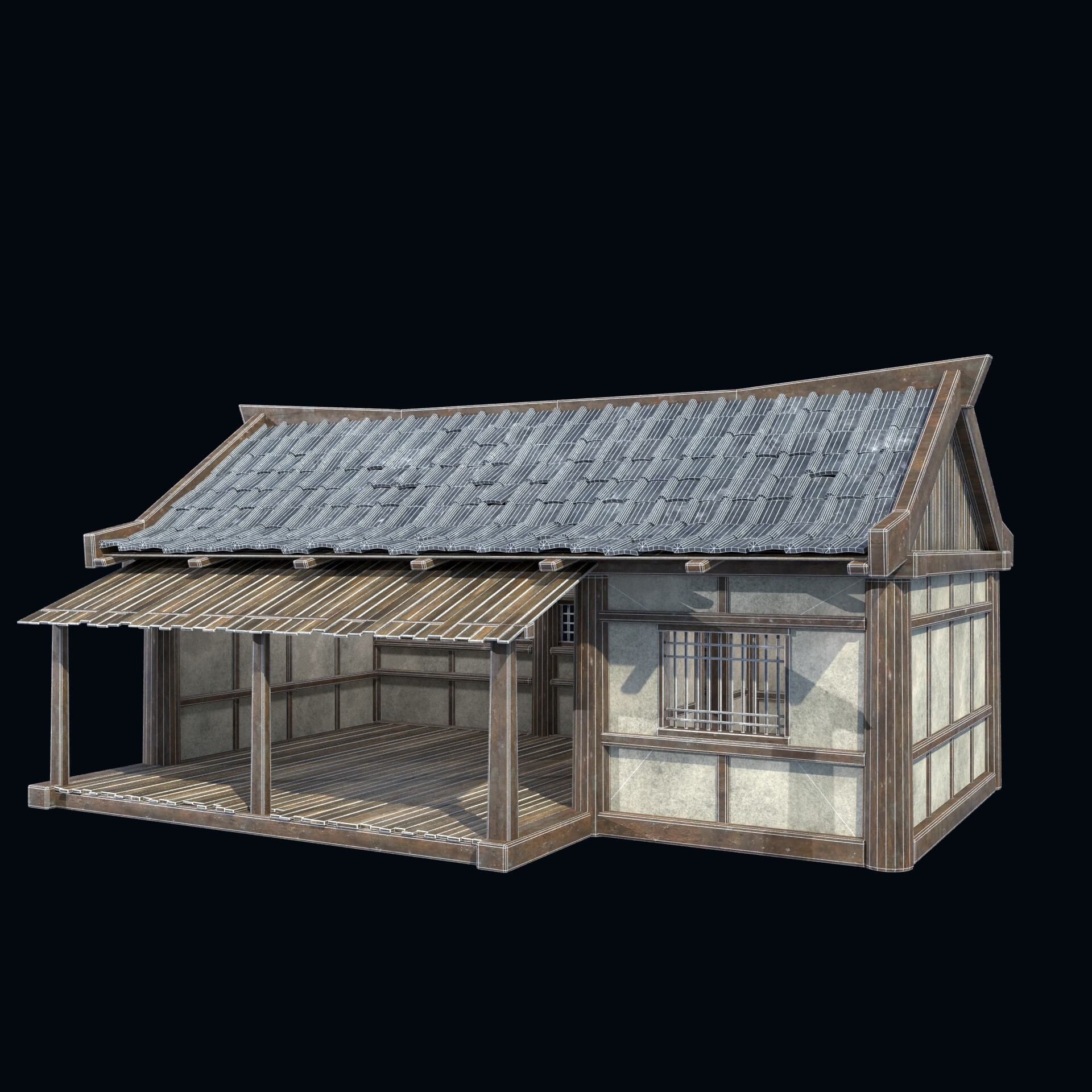 Asian Japan Industrial Building Collection - 3D Model by Enterables