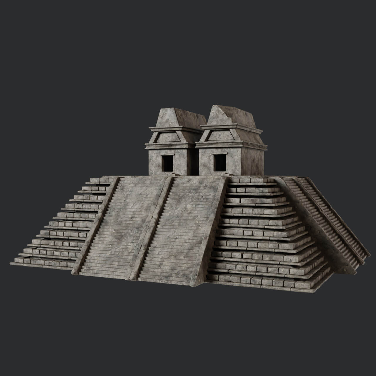 Aztec Maya Inca Pyramid Temple Collection - 3D Model by Enterables
