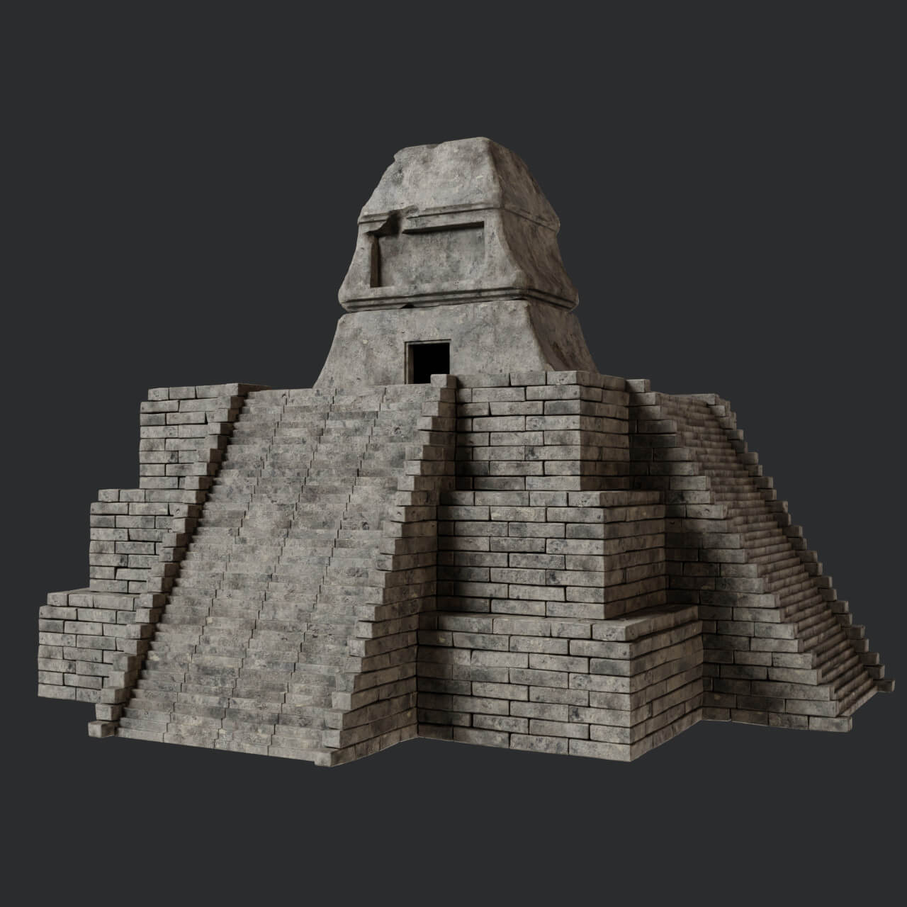 Aztec Maya Inca Pyramid Temple Collection - 3D Model by Enterables