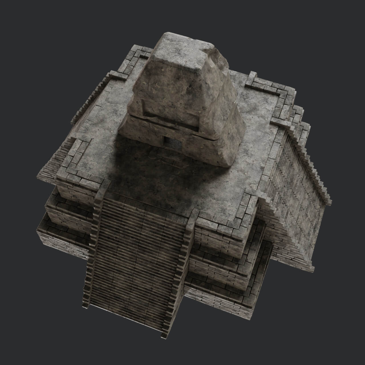 Aztec Maya Inca Pyramid Temple Collection - 3D Model by Enterables