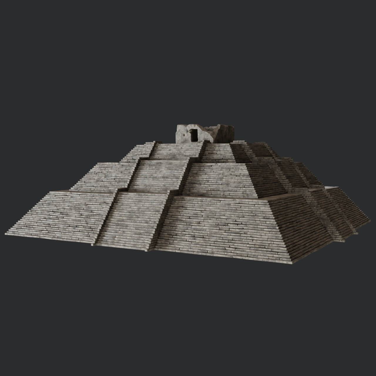 Aztec Maya Inca Pyramid Temple Collection - 3D Model by Enterables