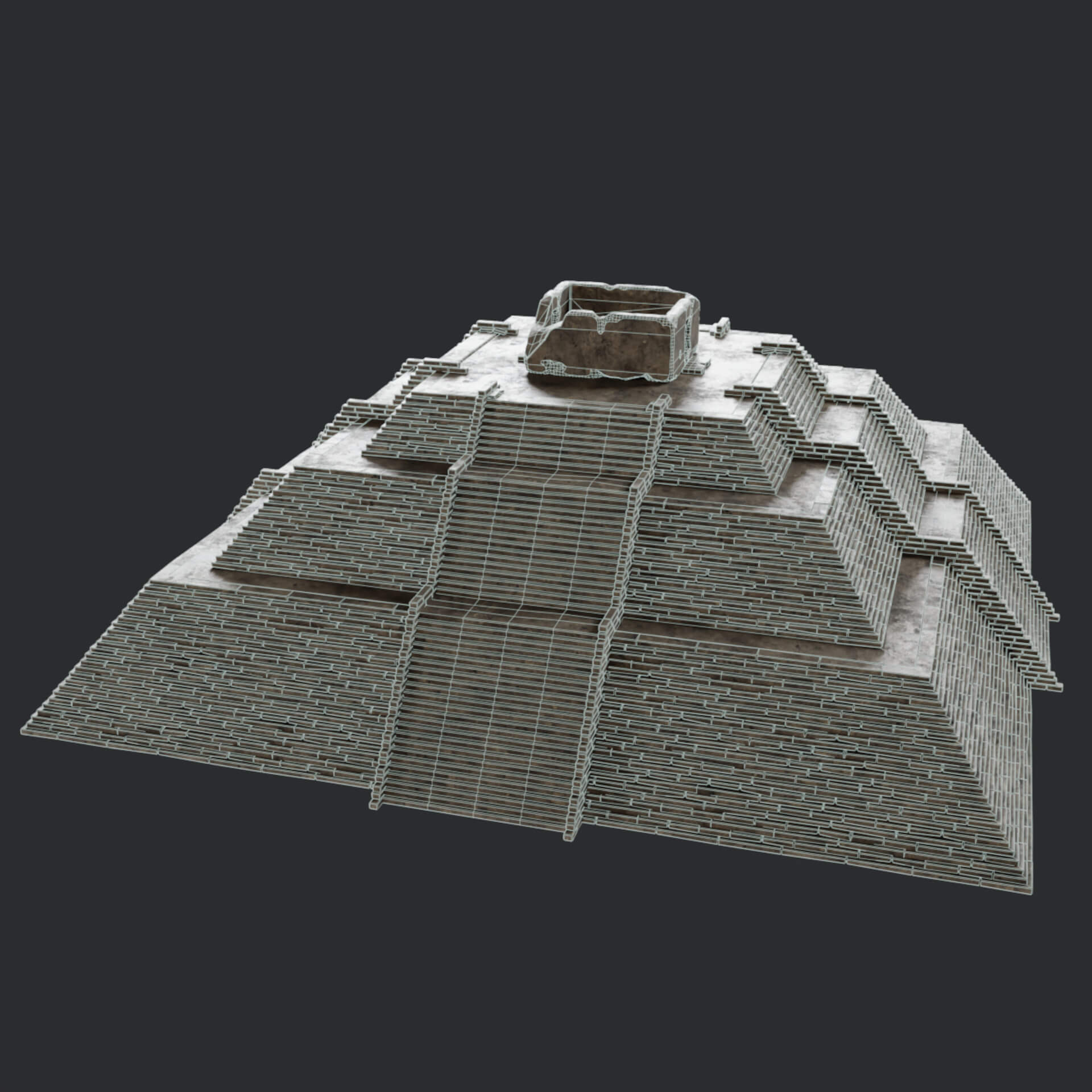 Aztec Maya Inca Pyramid Temple Collection - 3D Model by Enterables