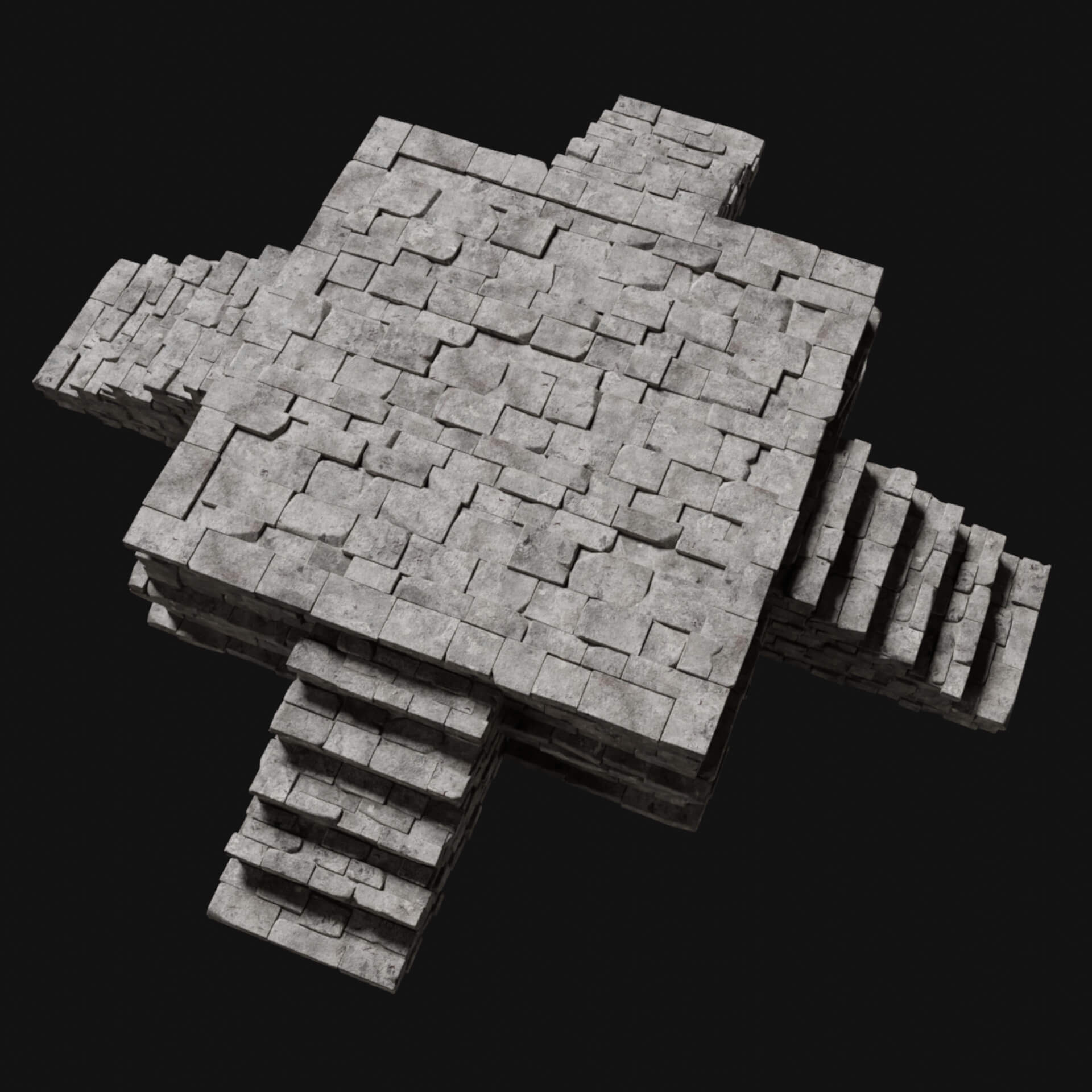 Aztec Maya Inka Mesoamerica Stone Platform Collection - 3D Model by ...