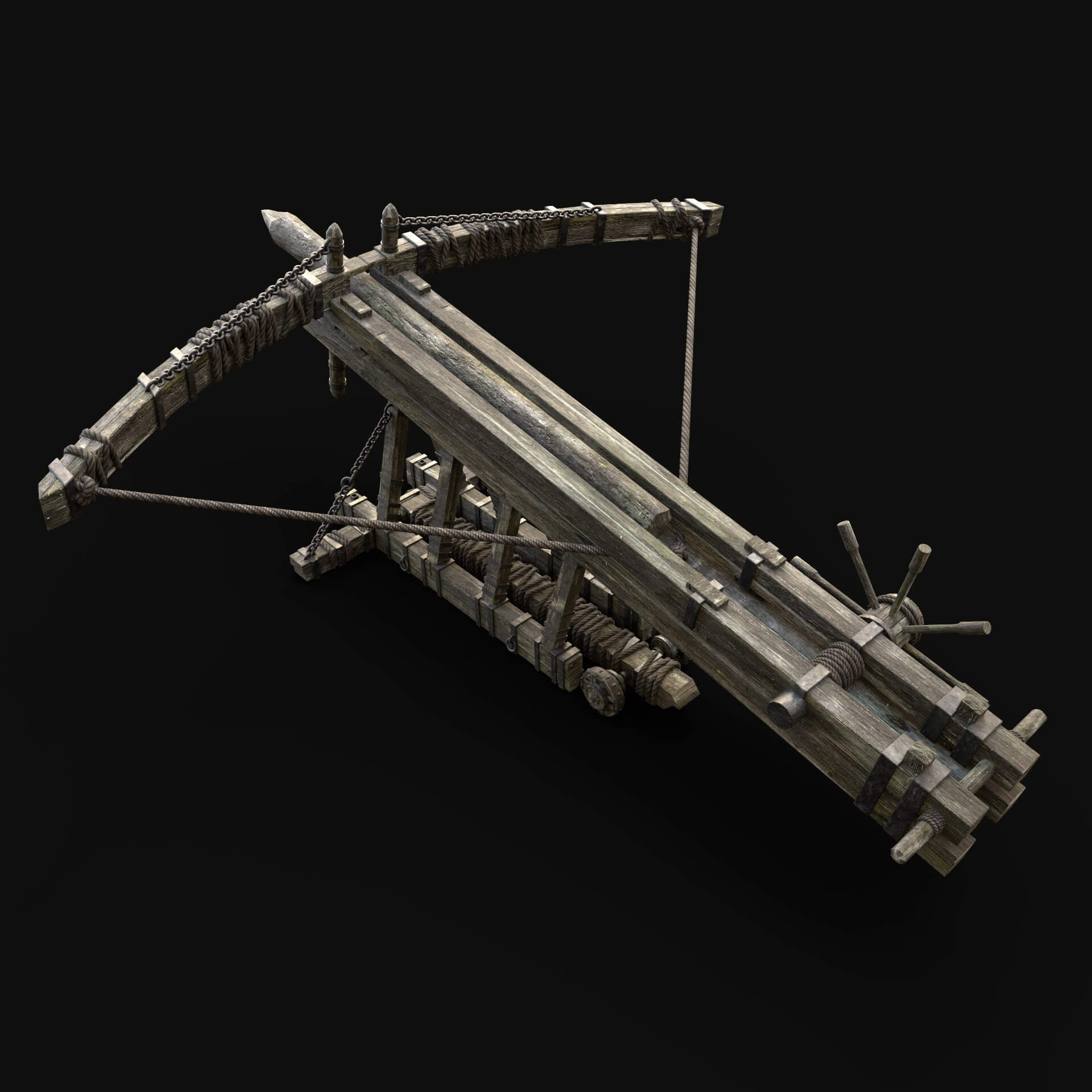 Medieval Ballista Projectile Launcher Collection - 3D Model by Enterables