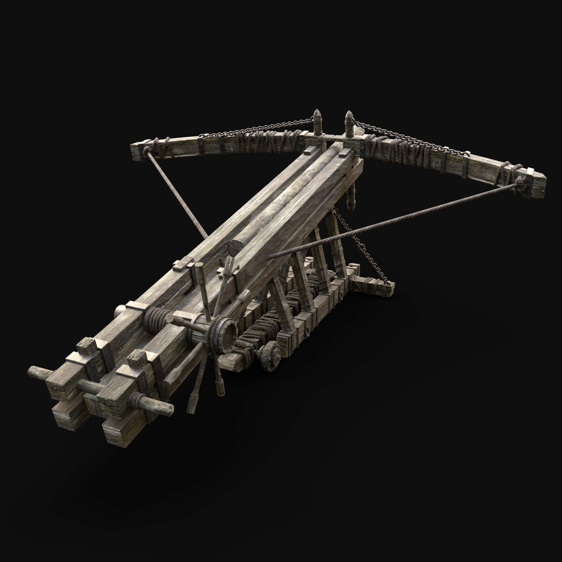 Medieval Ballista Projectile Launcher Collection - 3D Model by Enterables