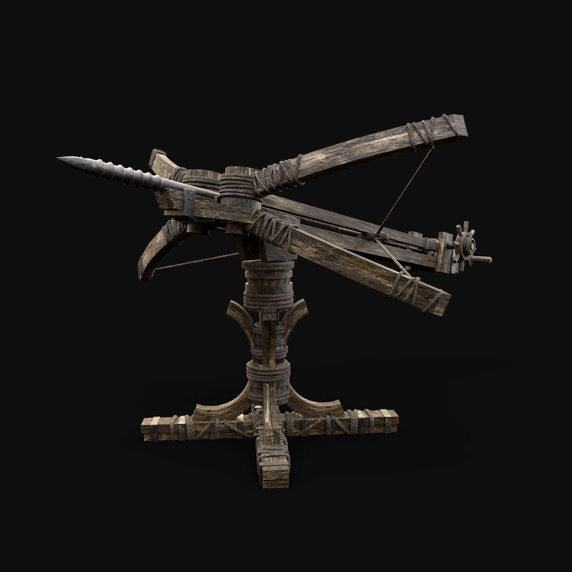 Medieval Ballista Projectile Launcher Collection - 3D Model by Enterables