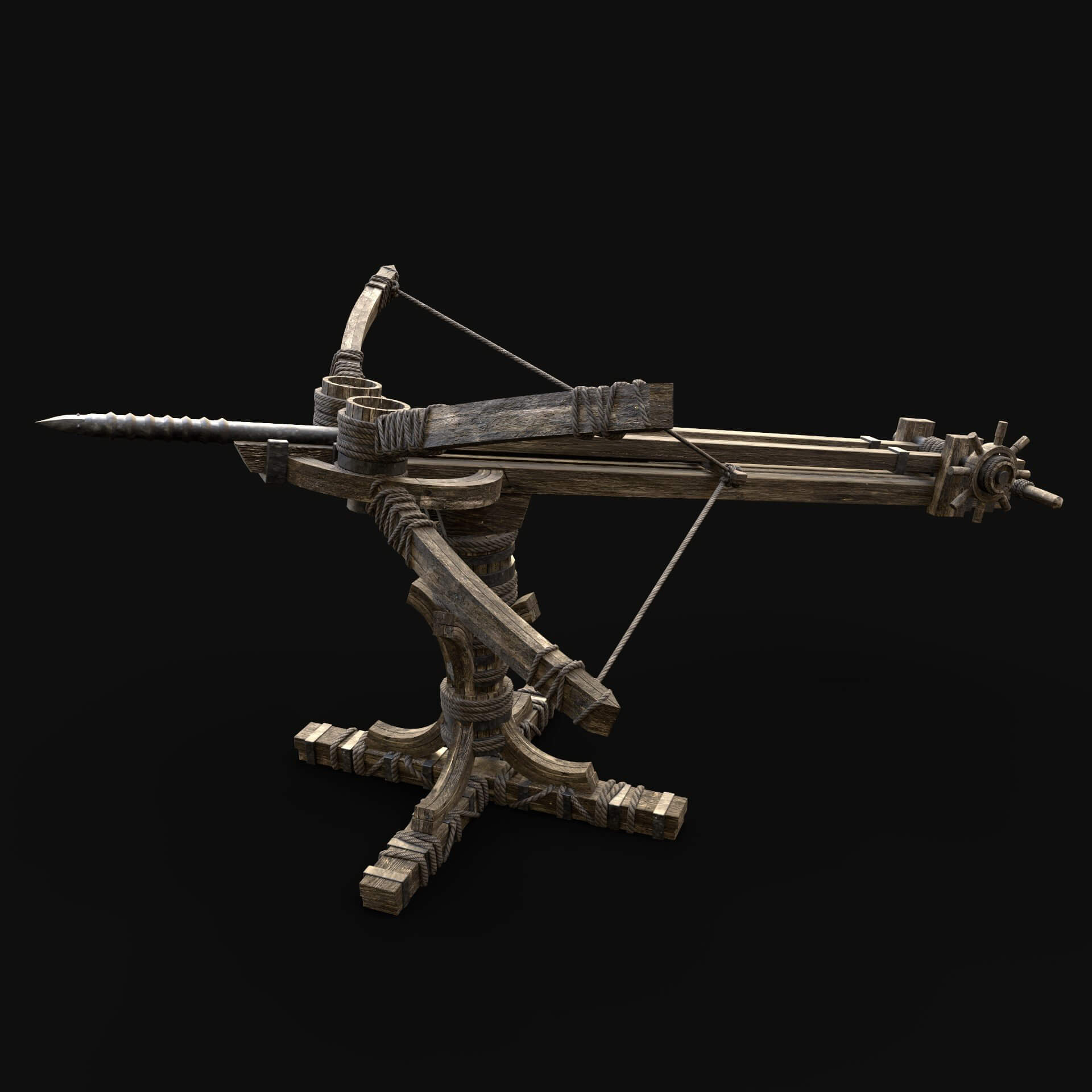 Medieval Ballista Projectile Launcher Collection - 3D Model by Enterables