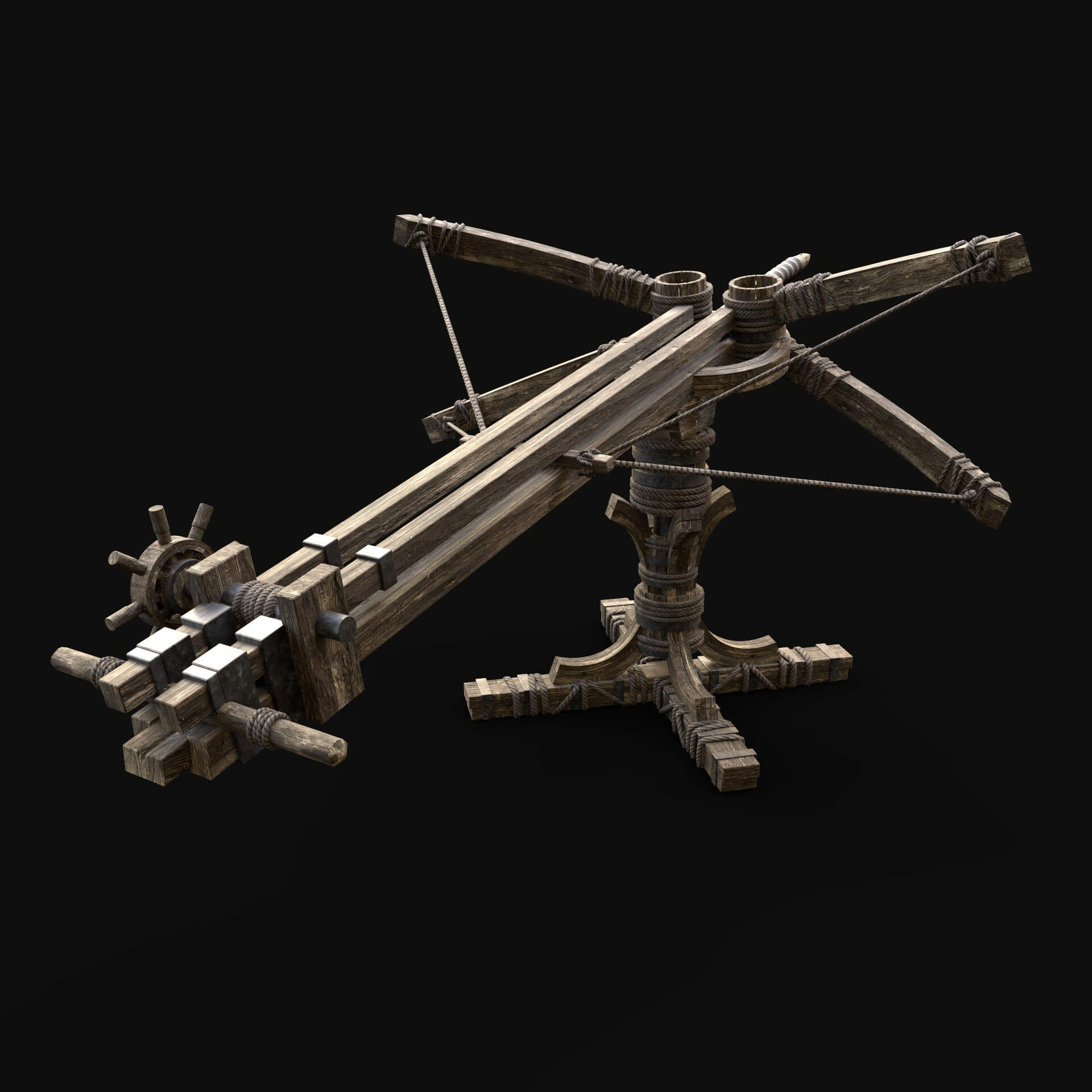 Medieval Ballista Projectile Launcher Collection - 3D Model by Enterables