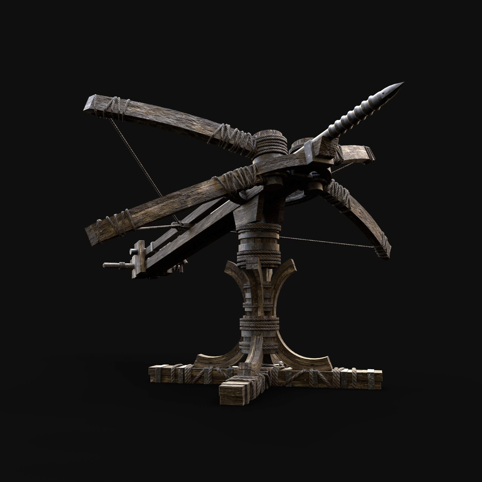 Medieval Ballista Projectile Launcher Collection - 3D Model by Enterables