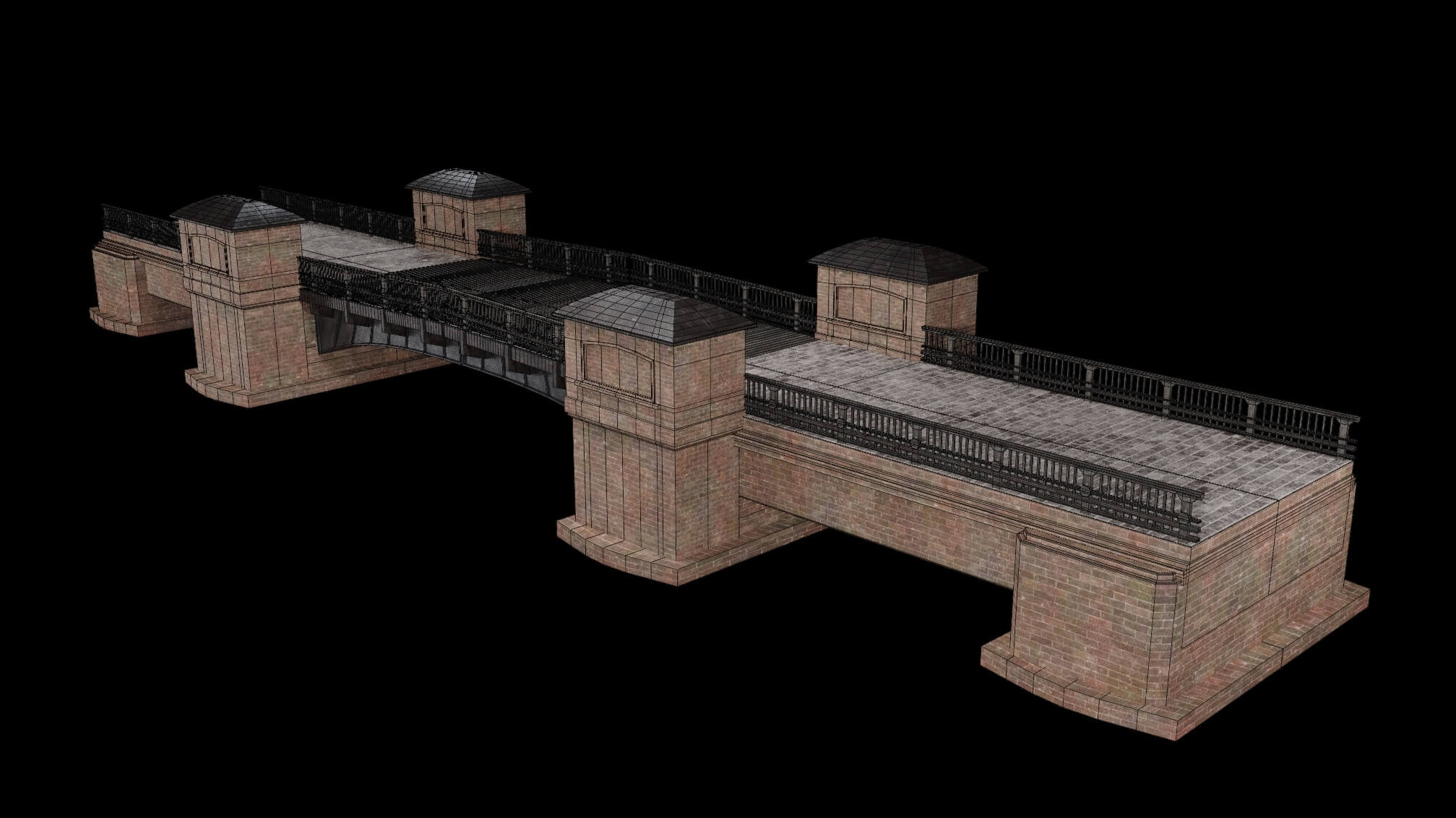 Bascule Bridge Collection - 3D Model by Enterables