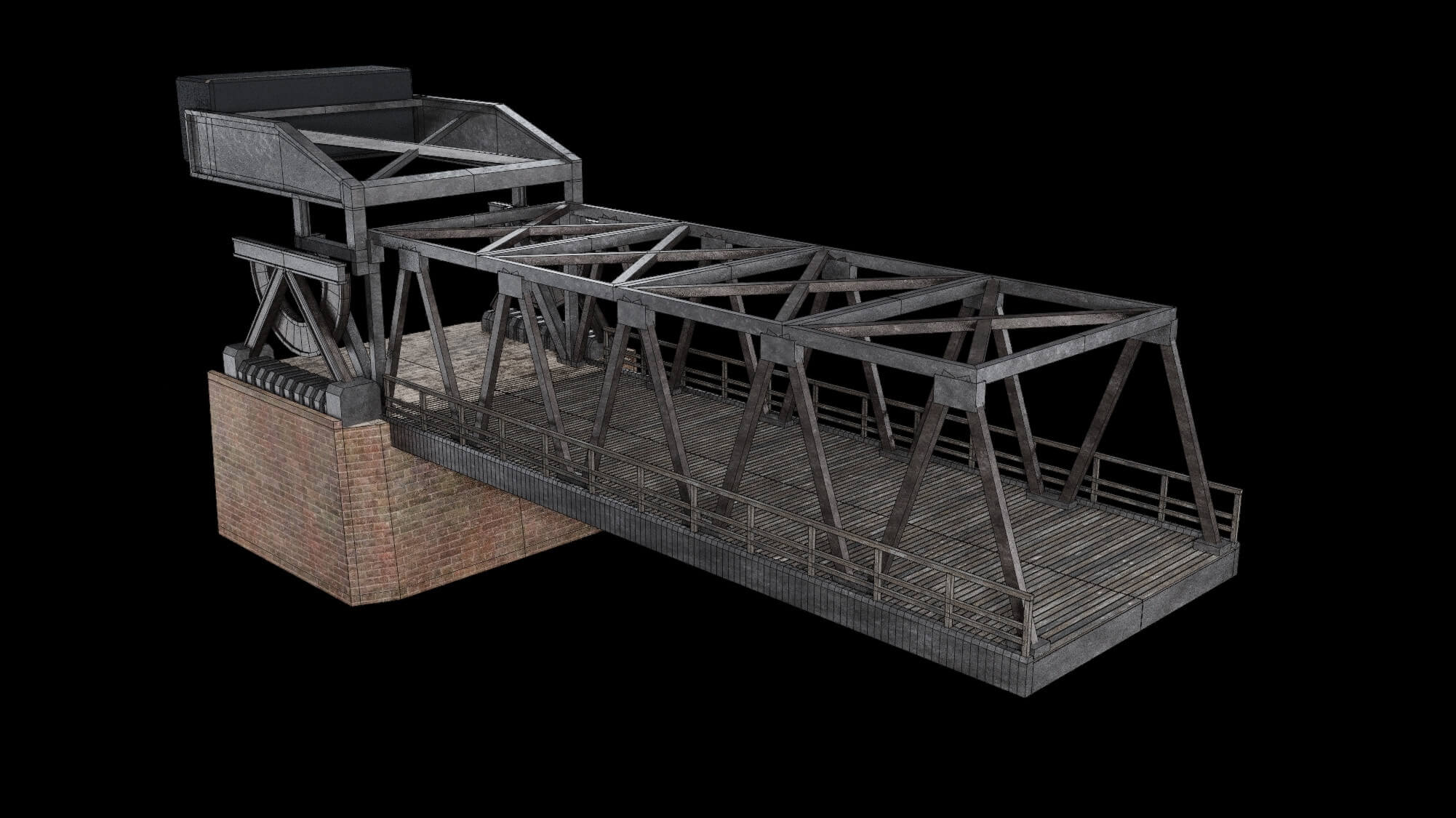 Bascule Bridge Collection - 3D Model by Enterables