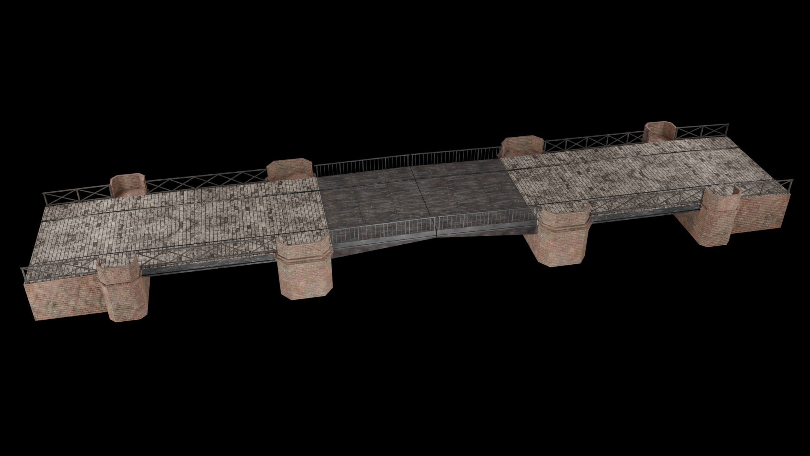 Bascule Bridge Collection - 3D Model by Enterables