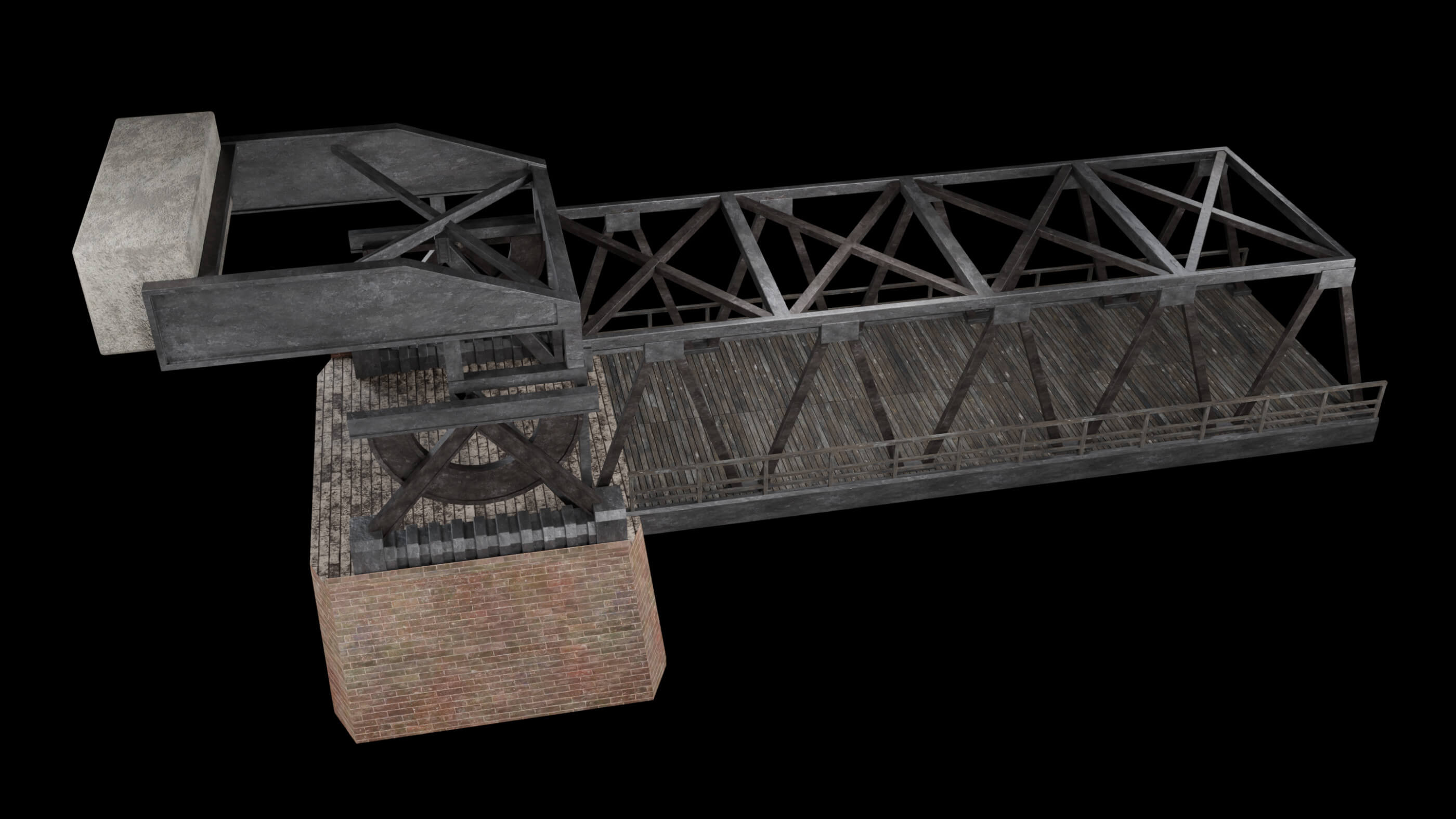 Bascule Bridge Collection - 3D Model by Enterables