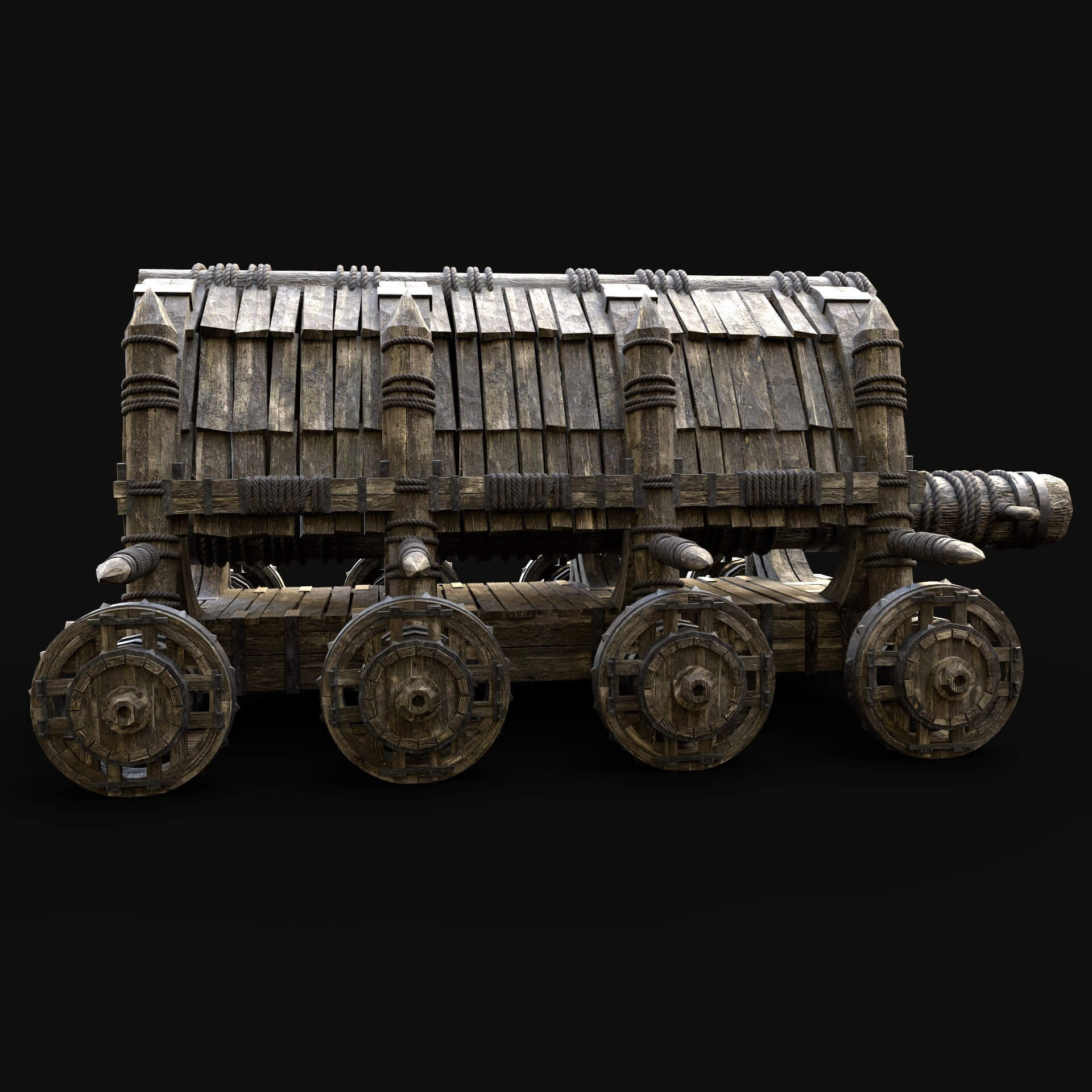 Medieval Battering Ram - 3D Model by Enterables