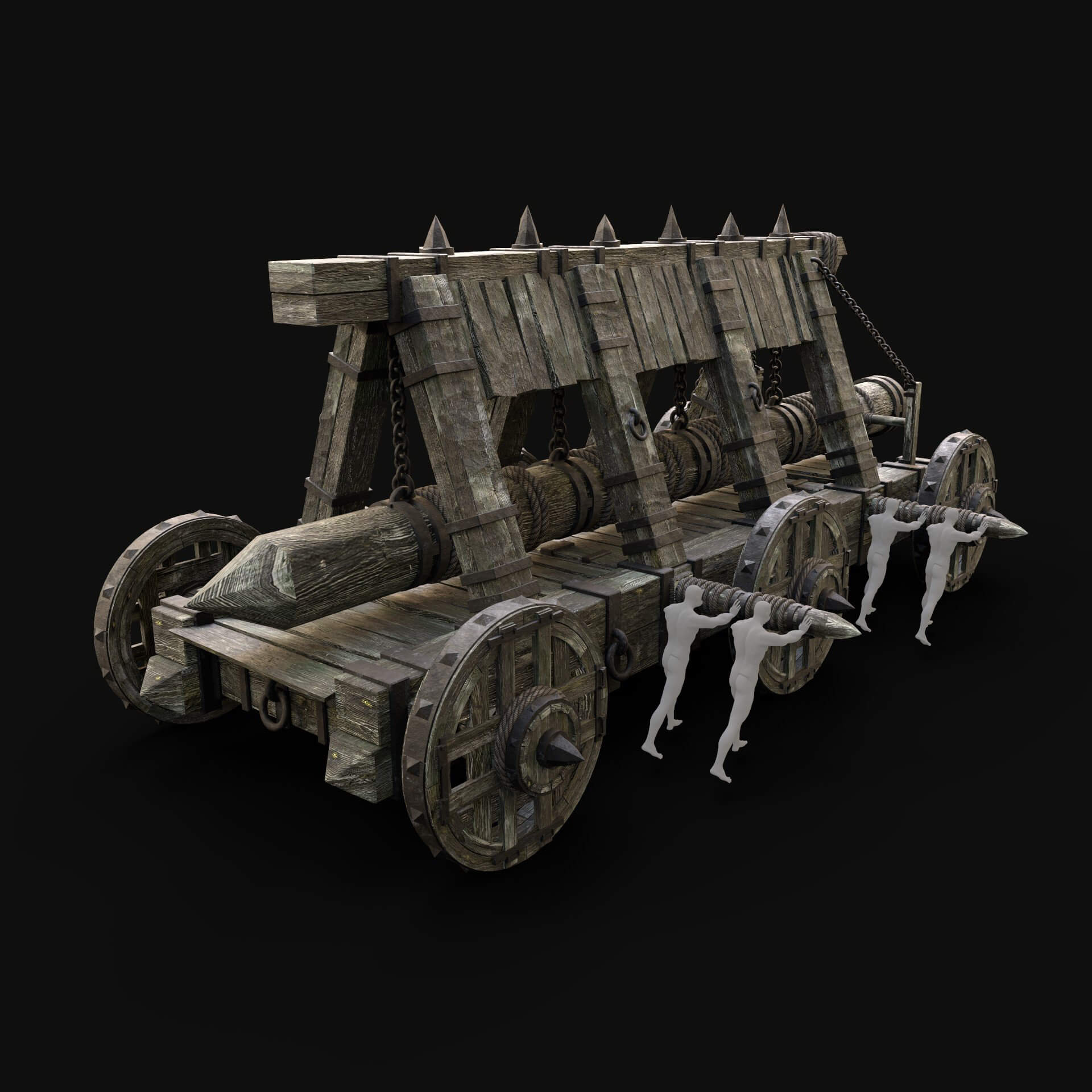 Medieval Battering Ram Collection - 3D Model by Enterables
