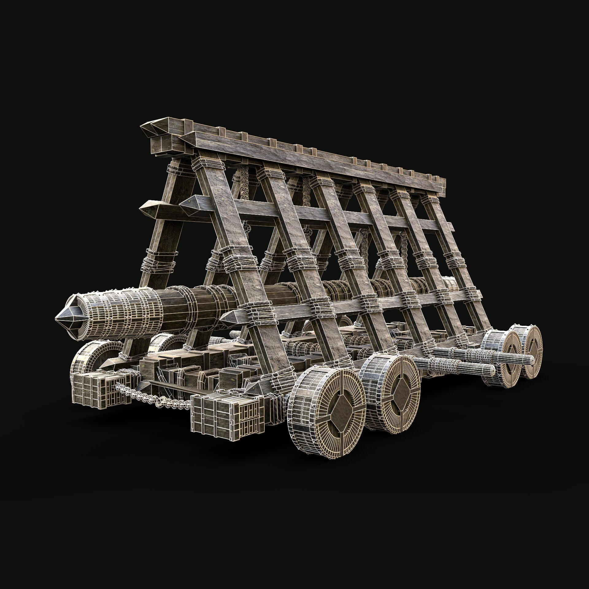 Medieval Battering Ram Collection - 3D Model by Enterables